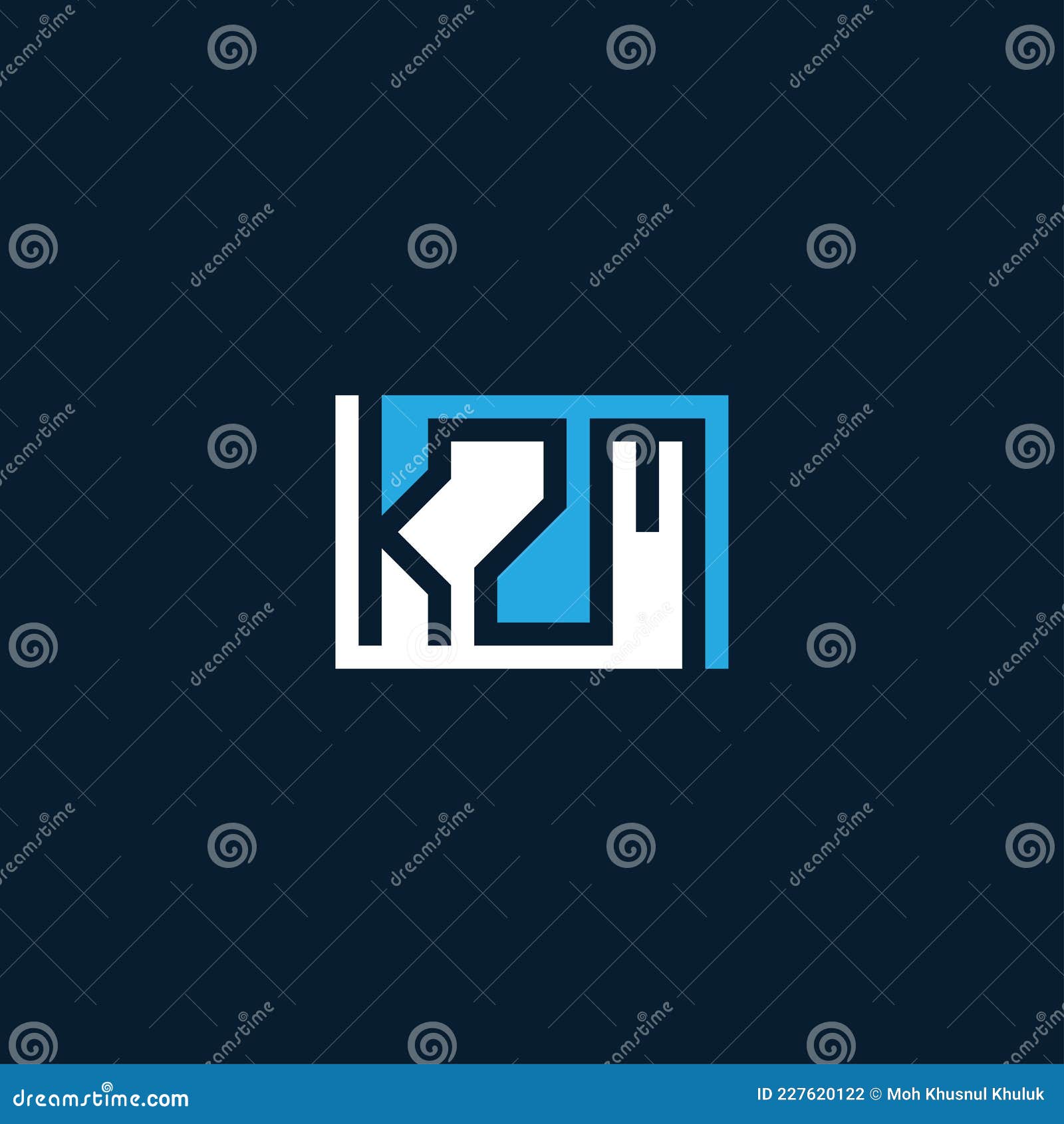 Initial Letter K2M Monogram Logo Stock Vector - Illustration of brand ...