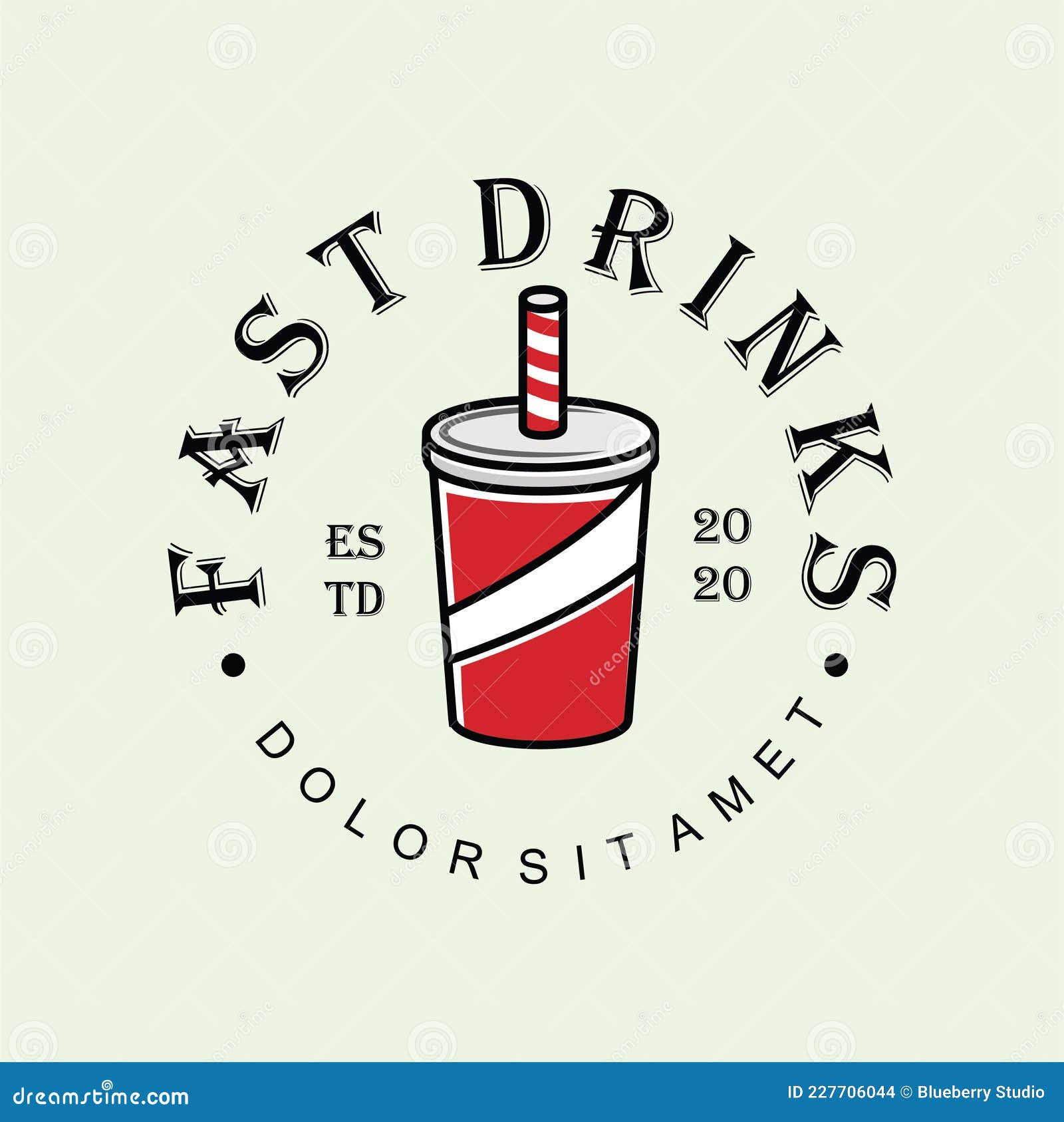 Drink Cup Packaging Soft Drink Logo Template Icon Design Vector ...