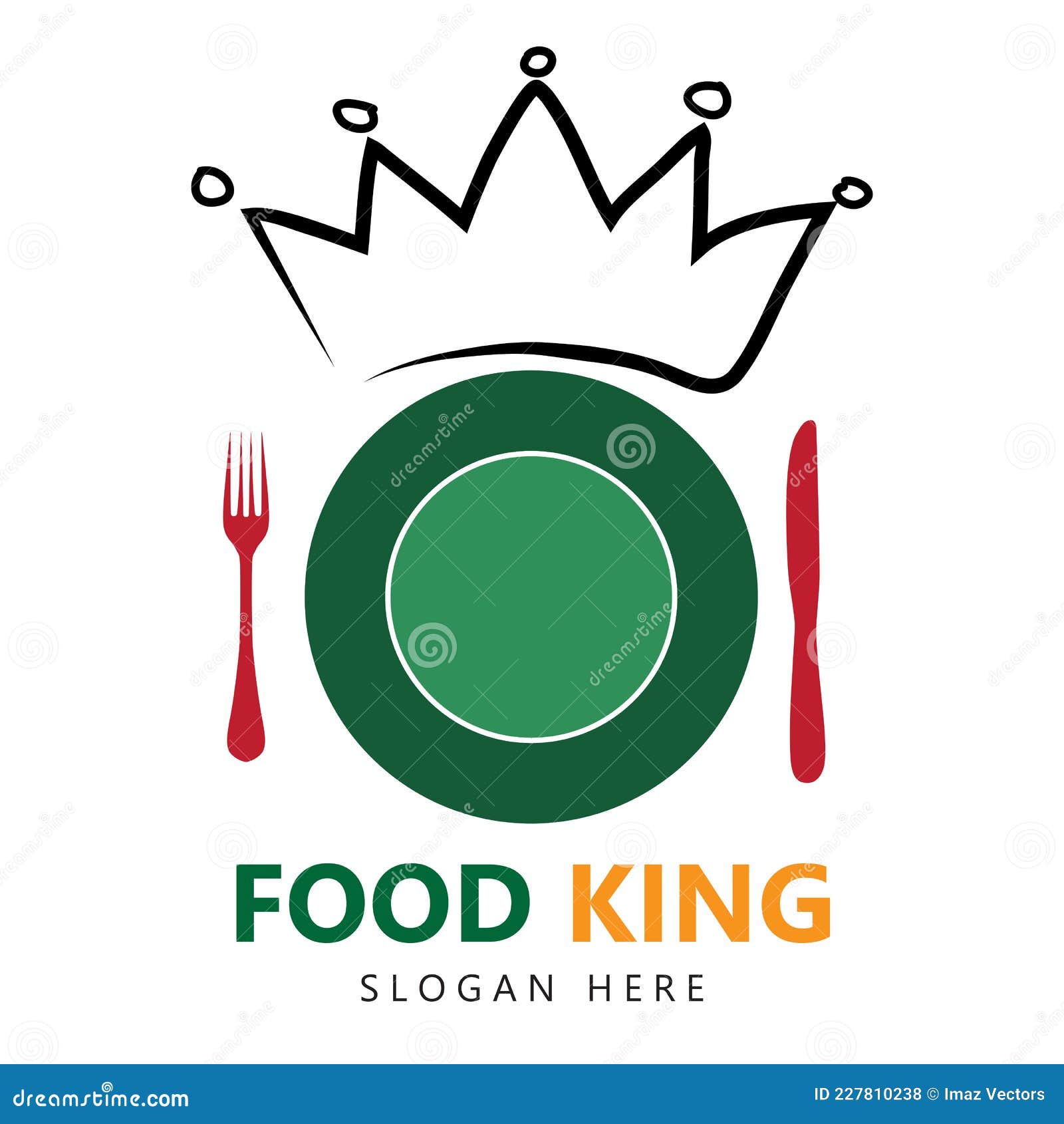 Hotel Restaurant Logo Design on White Background Stock Vector ...