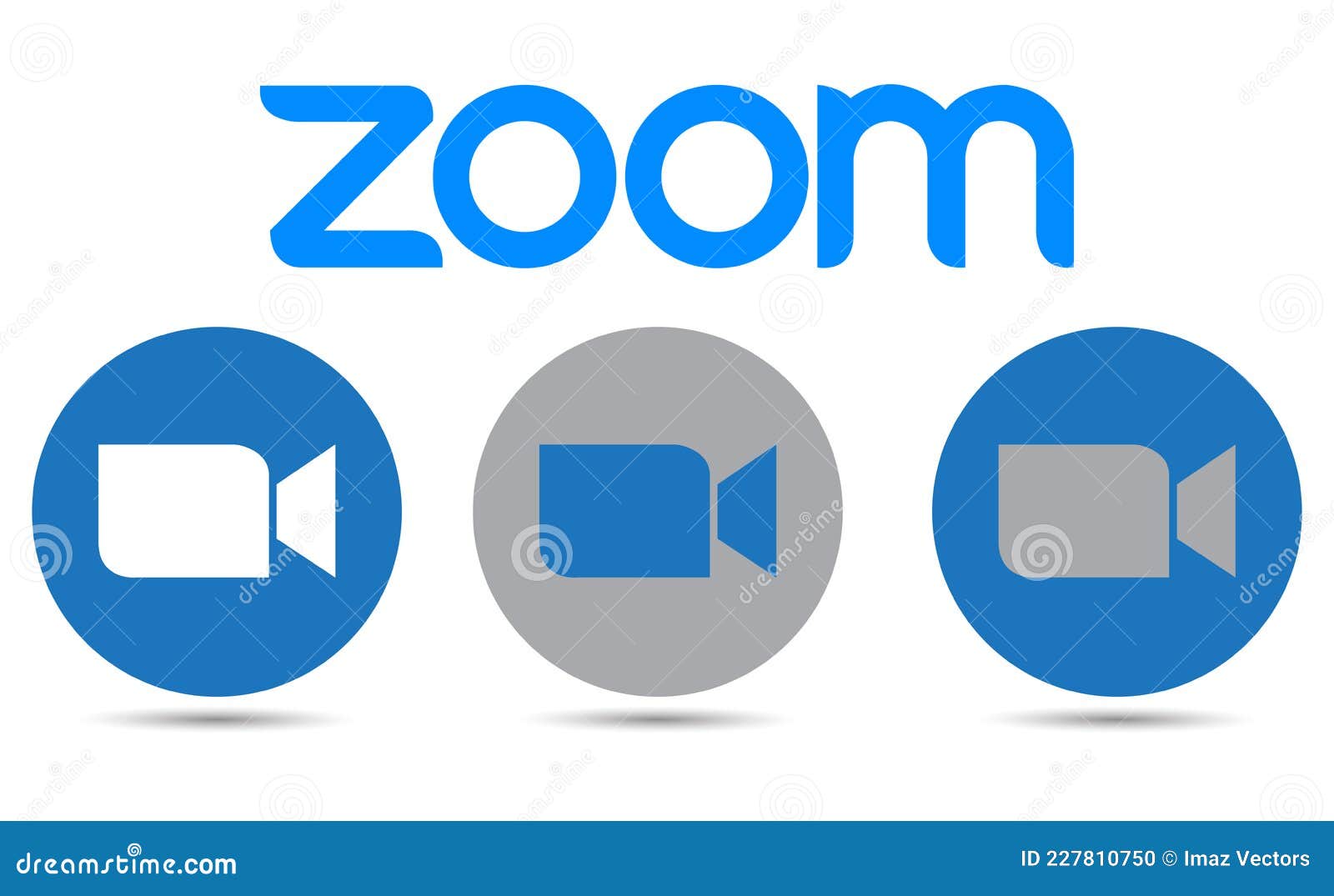 Zoom Icons, Symbols. Template Frame For Social Media. Screen Interface ...