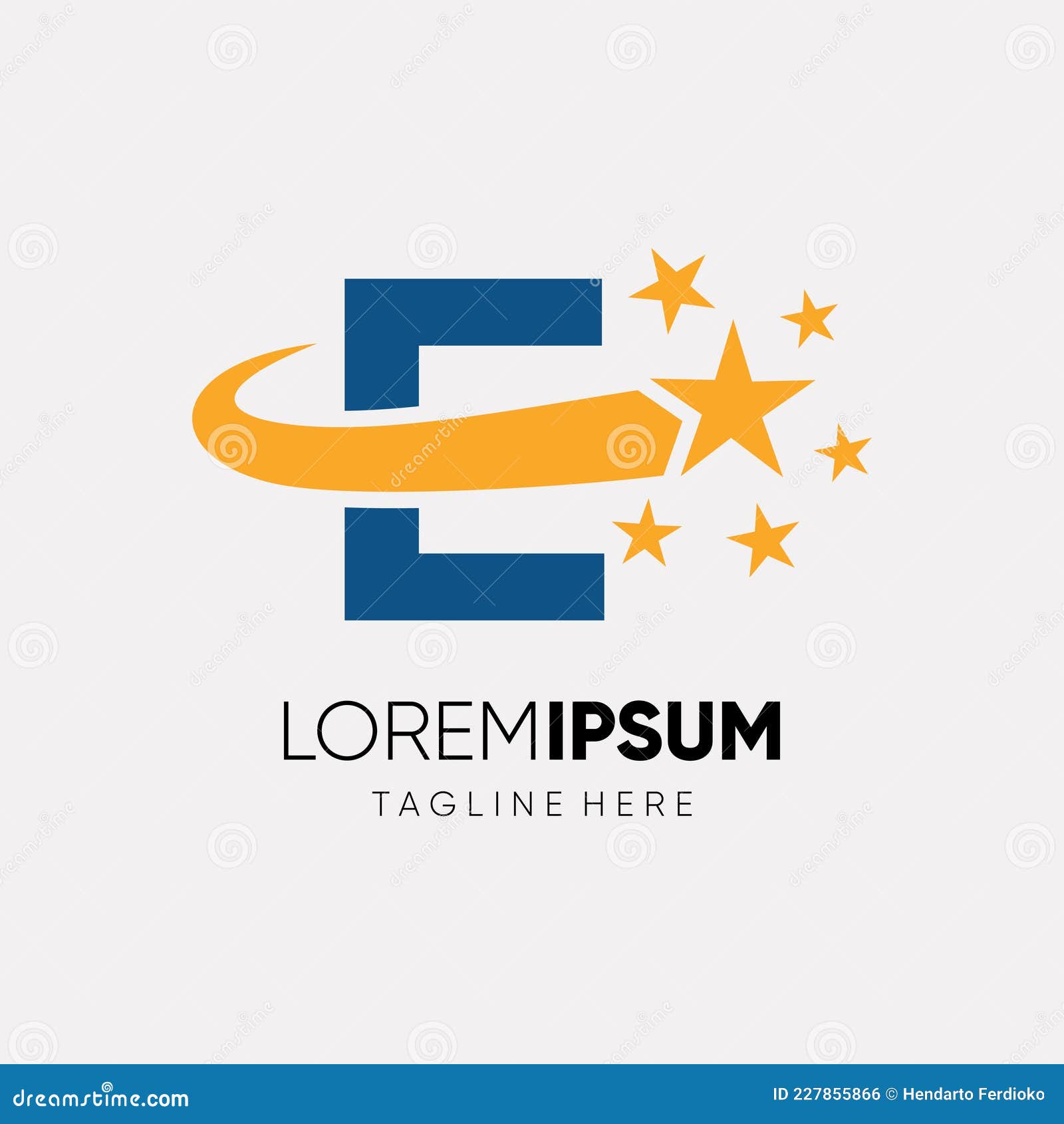 Letter E Initial Star Logo Design Vector Icon Emblem Graphic Stock ...
