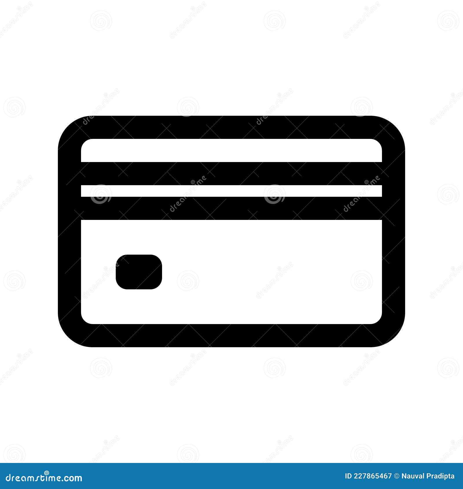 Credit Card Line Style Icon Stock Vector - Illustration of commercial ...