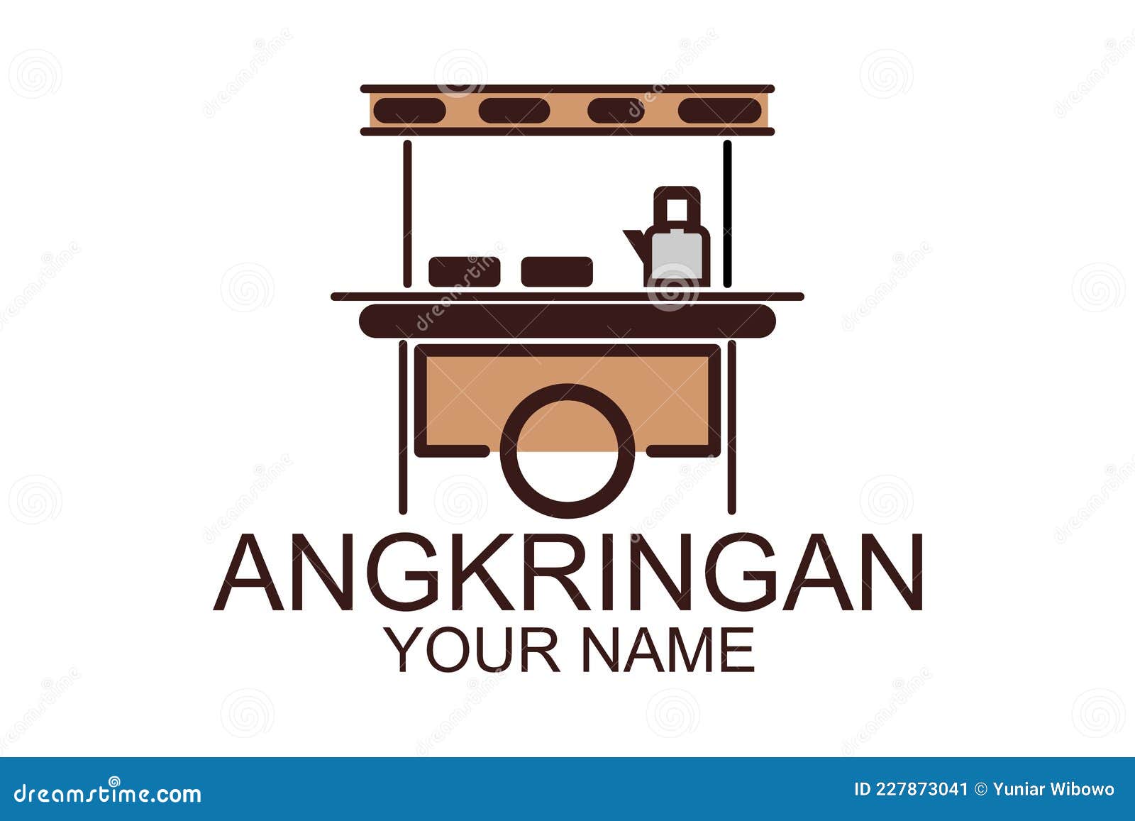 Vector Illustration for Angkringan Food Stall Logo. Stock Vector ...