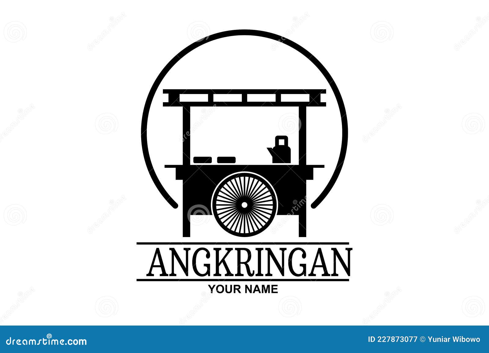 Vector Illustration for Angkringan Food Stall Logo. Stock Vector ...