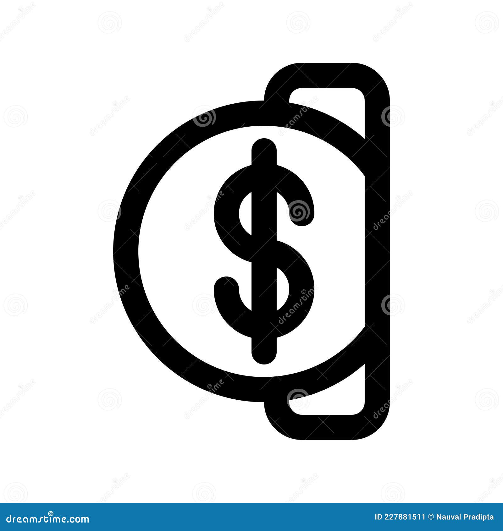 Insert Coin Line Style Icon Stock Vector - Illustration of token ...