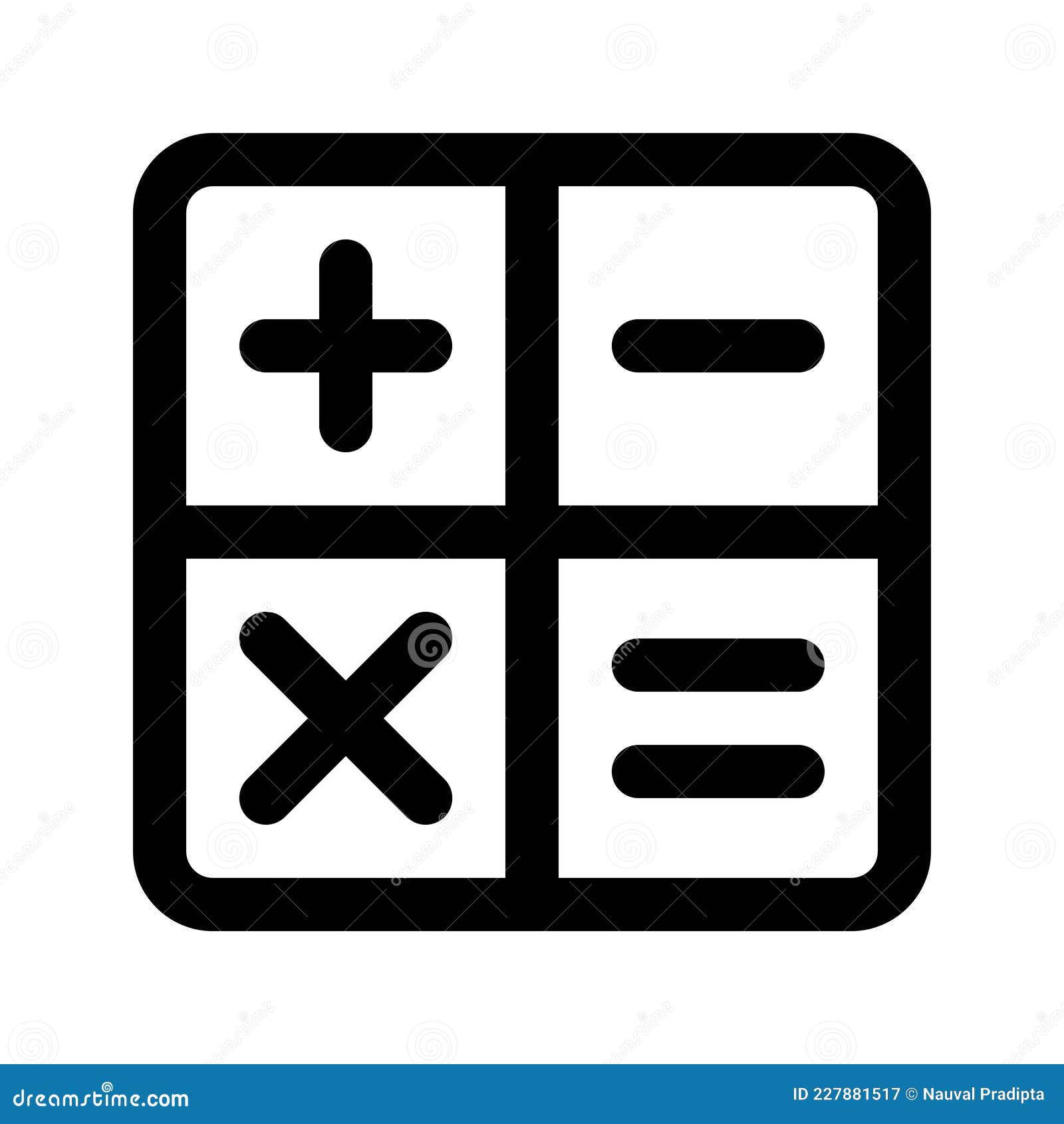 Mathematics Line Style Icon Stock Vector - Illustration of vector ...