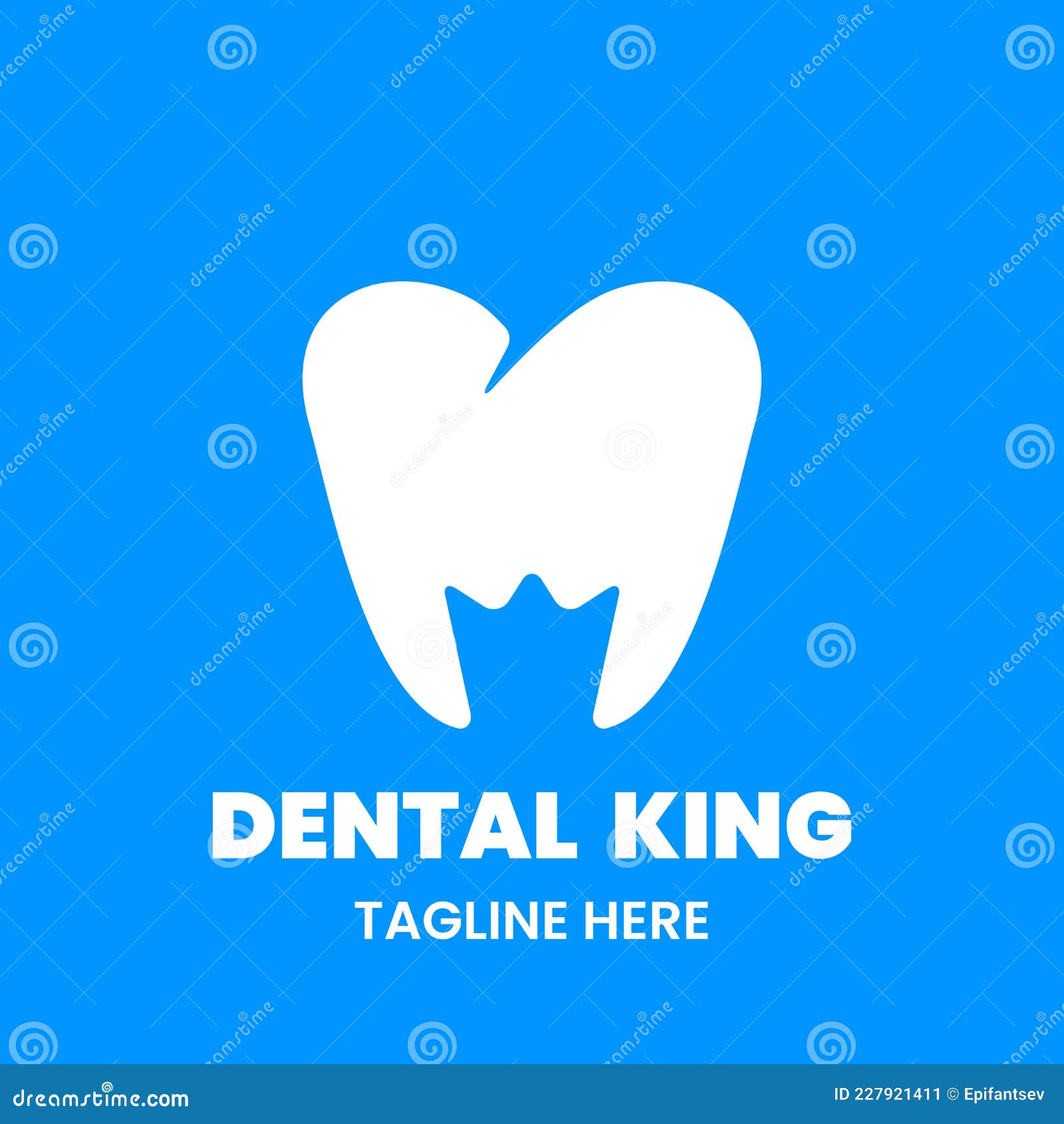 Abstract Tooth Sign In Line Art Style. Vector Tooth Symbol ...