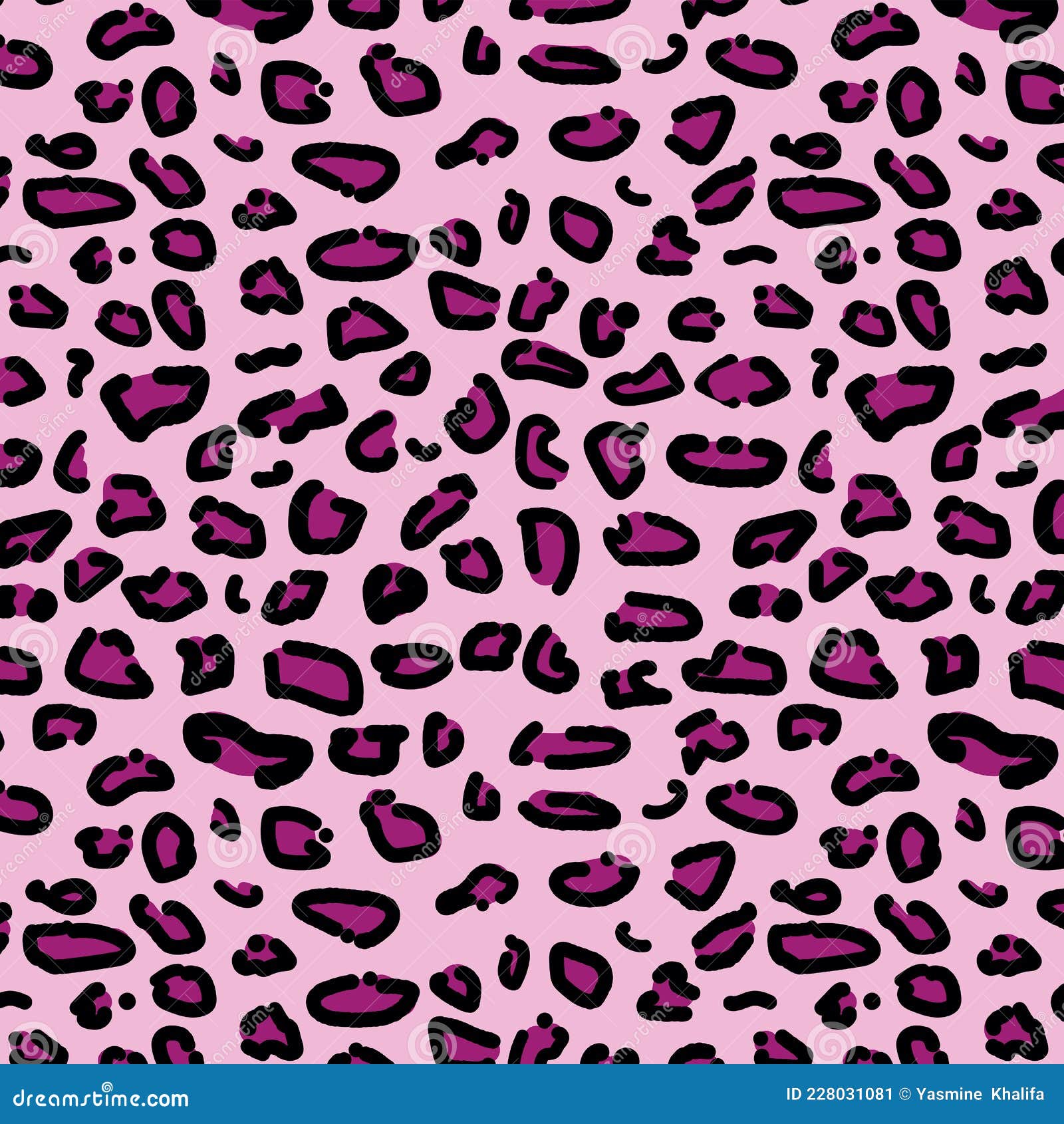 Hot Pink Cheetah Print Background
