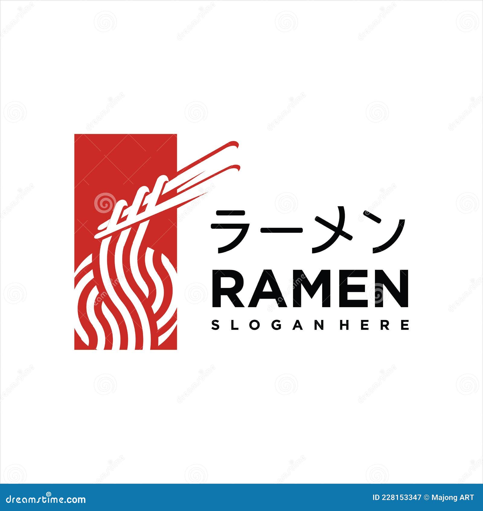 Ramen Logo Design Illustration . Ramen Menu Logo Template with Bowl ...
