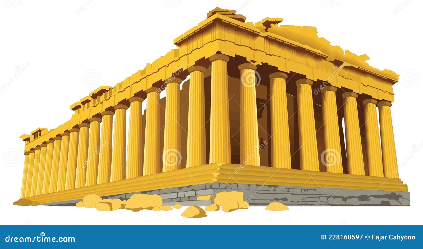 Acropolis Of Athens Greek Travel Vector Illustration Transparent ...