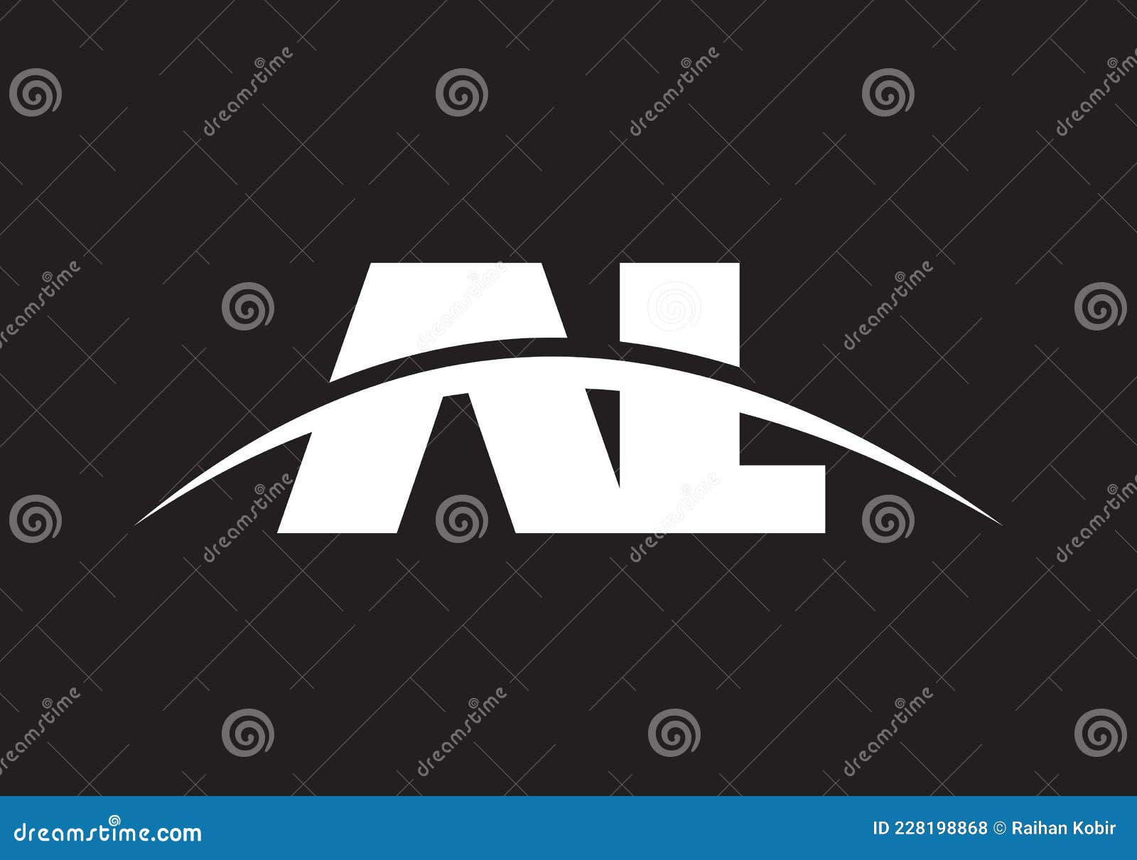 AL Letter Logo Design for Your Business Stock Vector - Illustration of ...