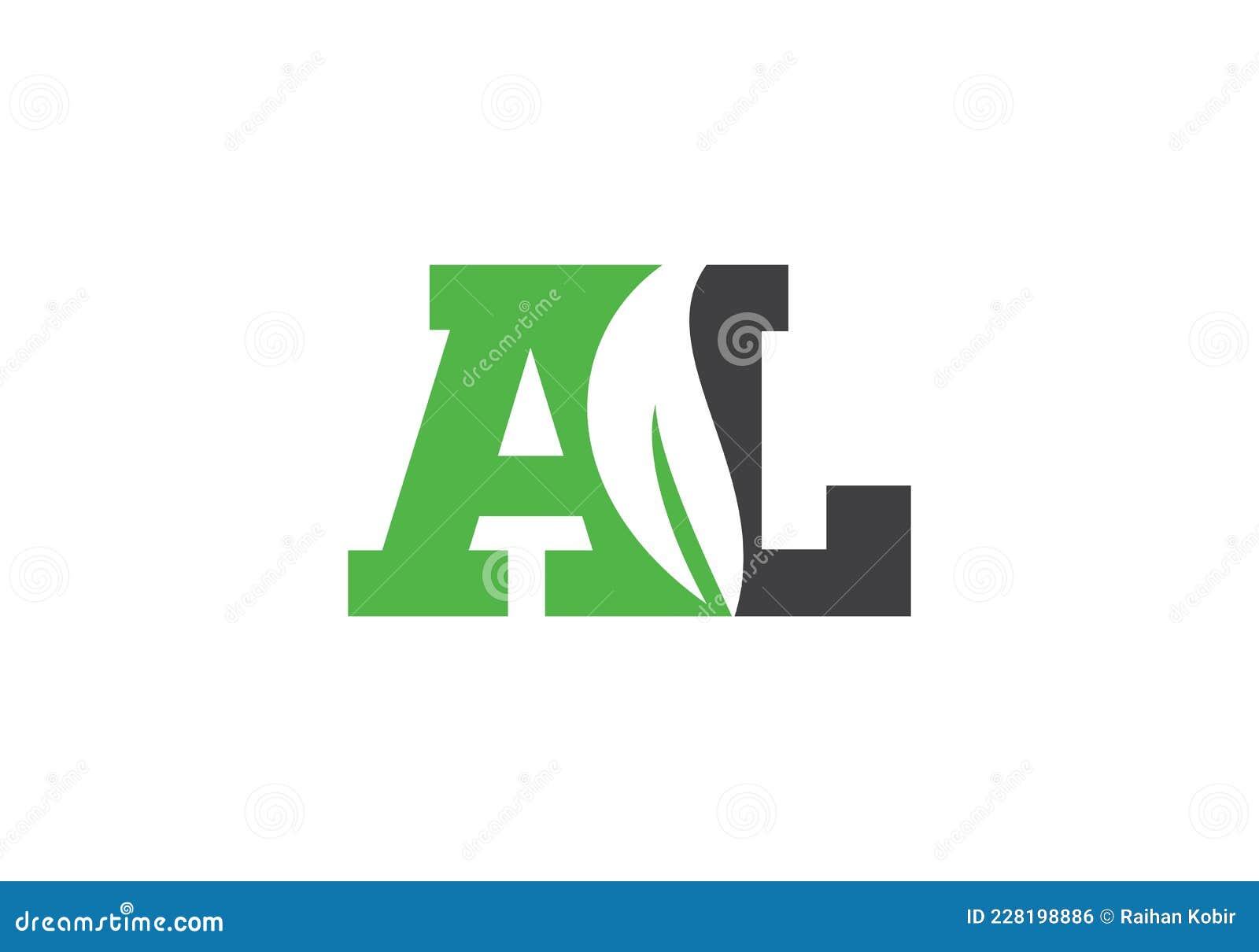 AL Letter Logo Design for Your Business Stock Vector - Illustration of ...