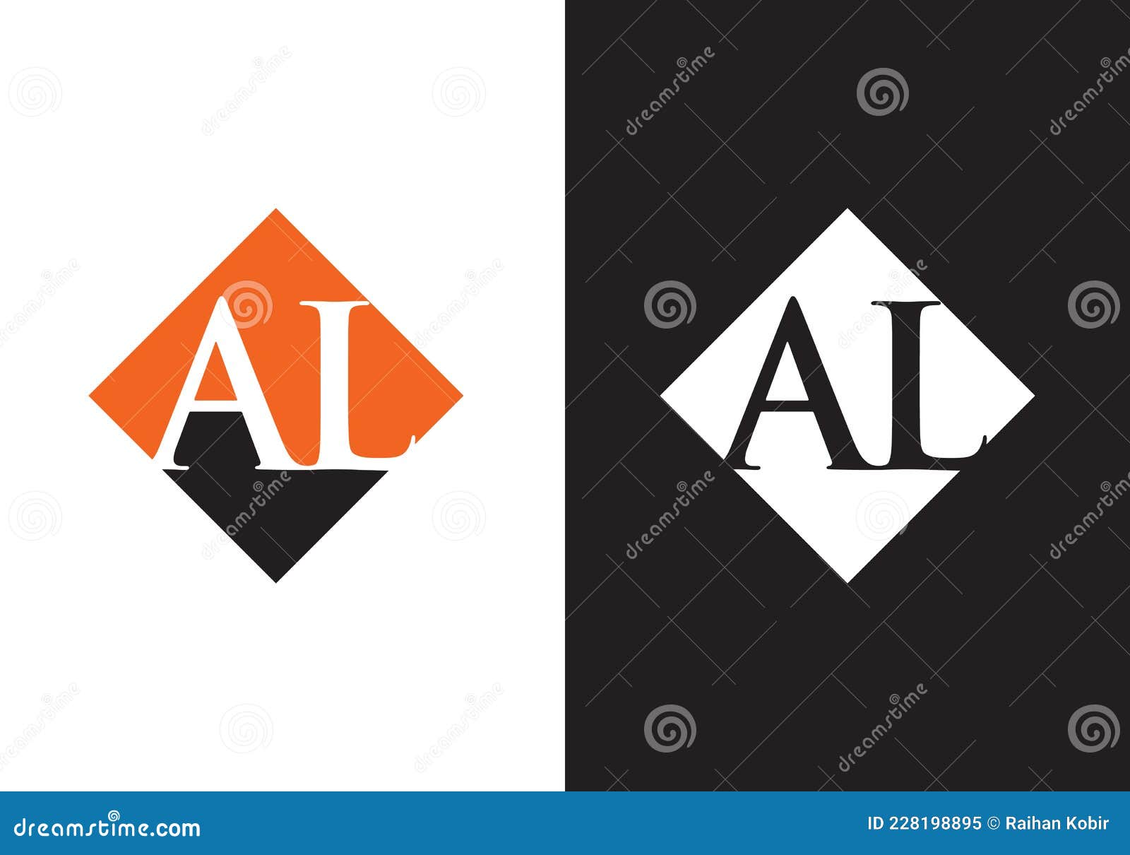 AL Letter Logo Design for Your Business Stock Vector - Illustration of ...
