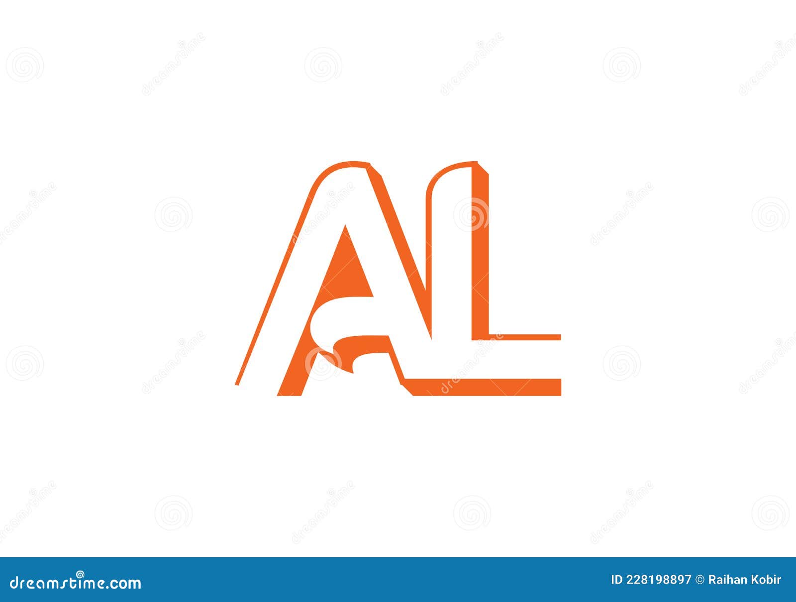 AL Letter Logo Design for Your Business Stock Vector - Illustration of ...