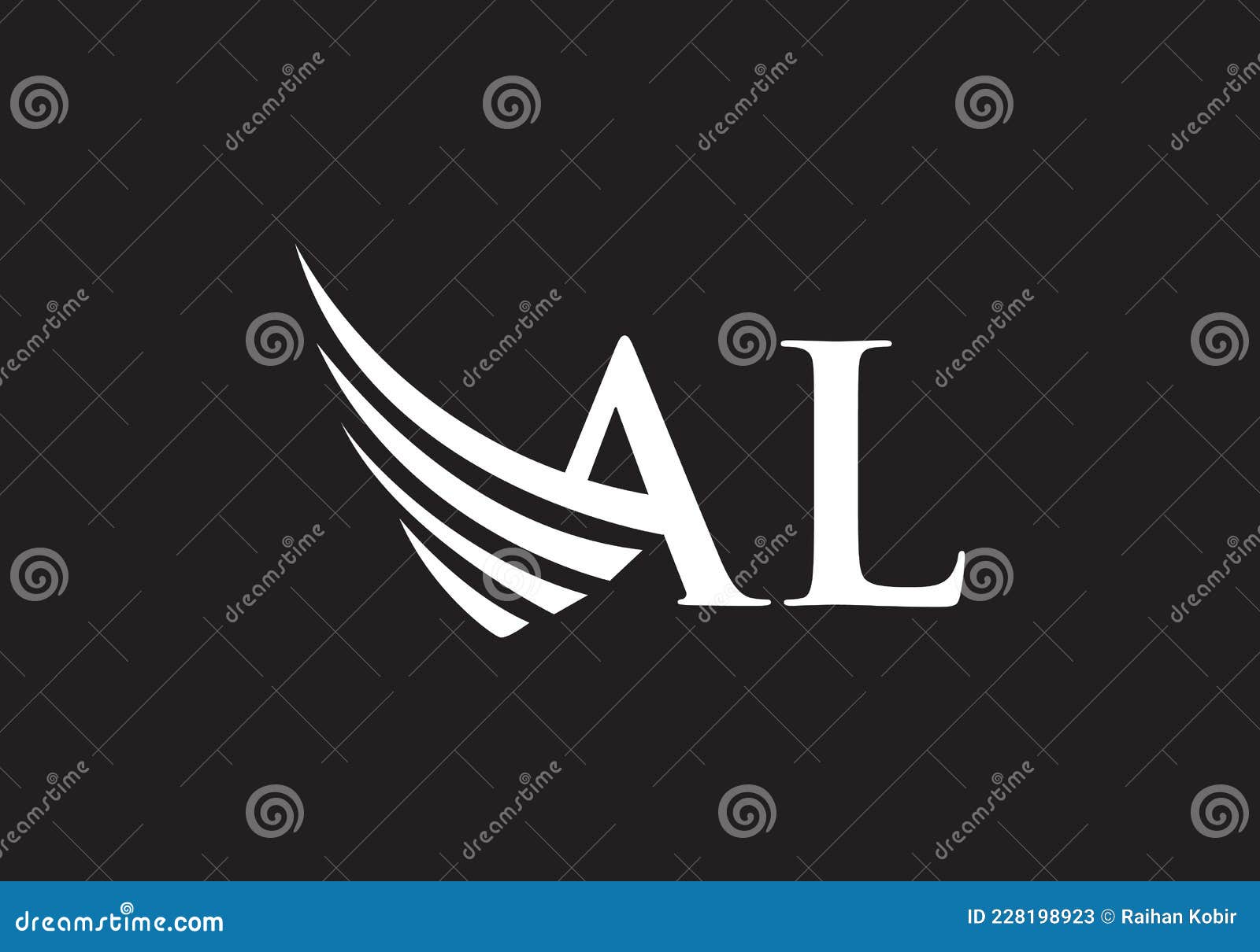 AL Letter Logo Design for Your Business Stock Vector - Illustration of ...