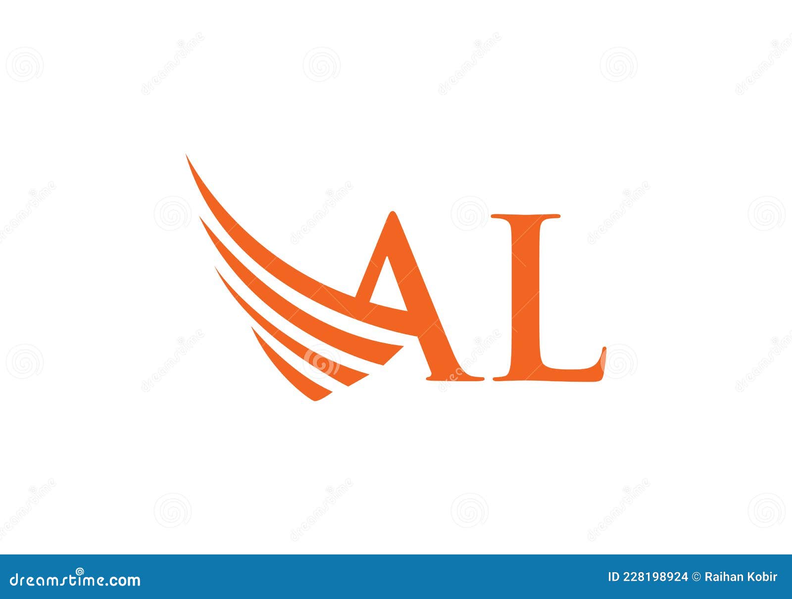 AL Letter Logo Design for Your Business Stock Vector - Illustration of ...