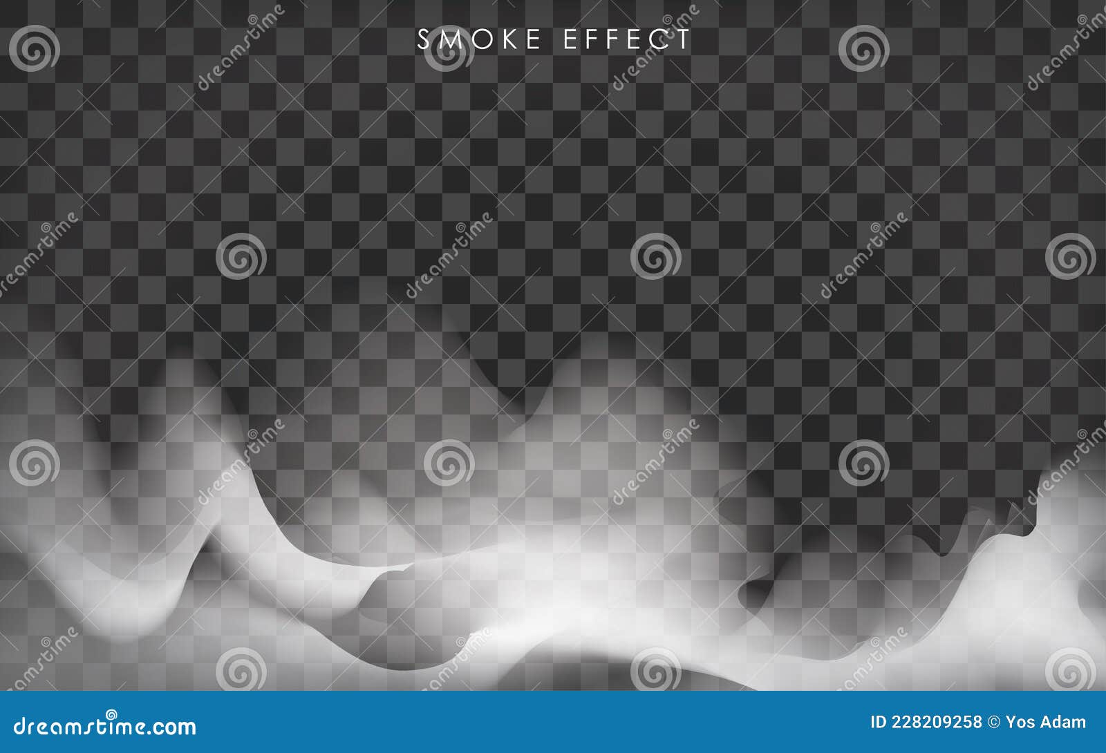 White Fog, Steam, Mist or Smoke on Dark Background. Vector Illustration ...