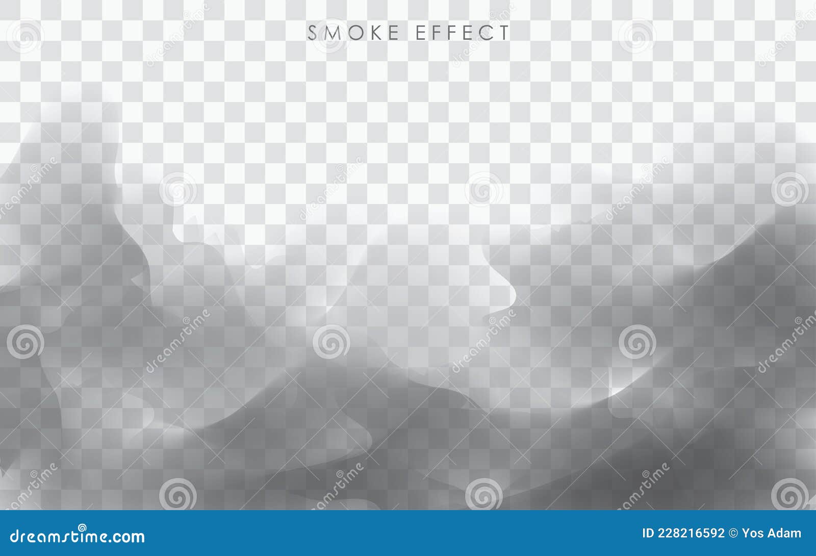Black Fog, Steam, Mist or Smoke on Light Background. Vector ...