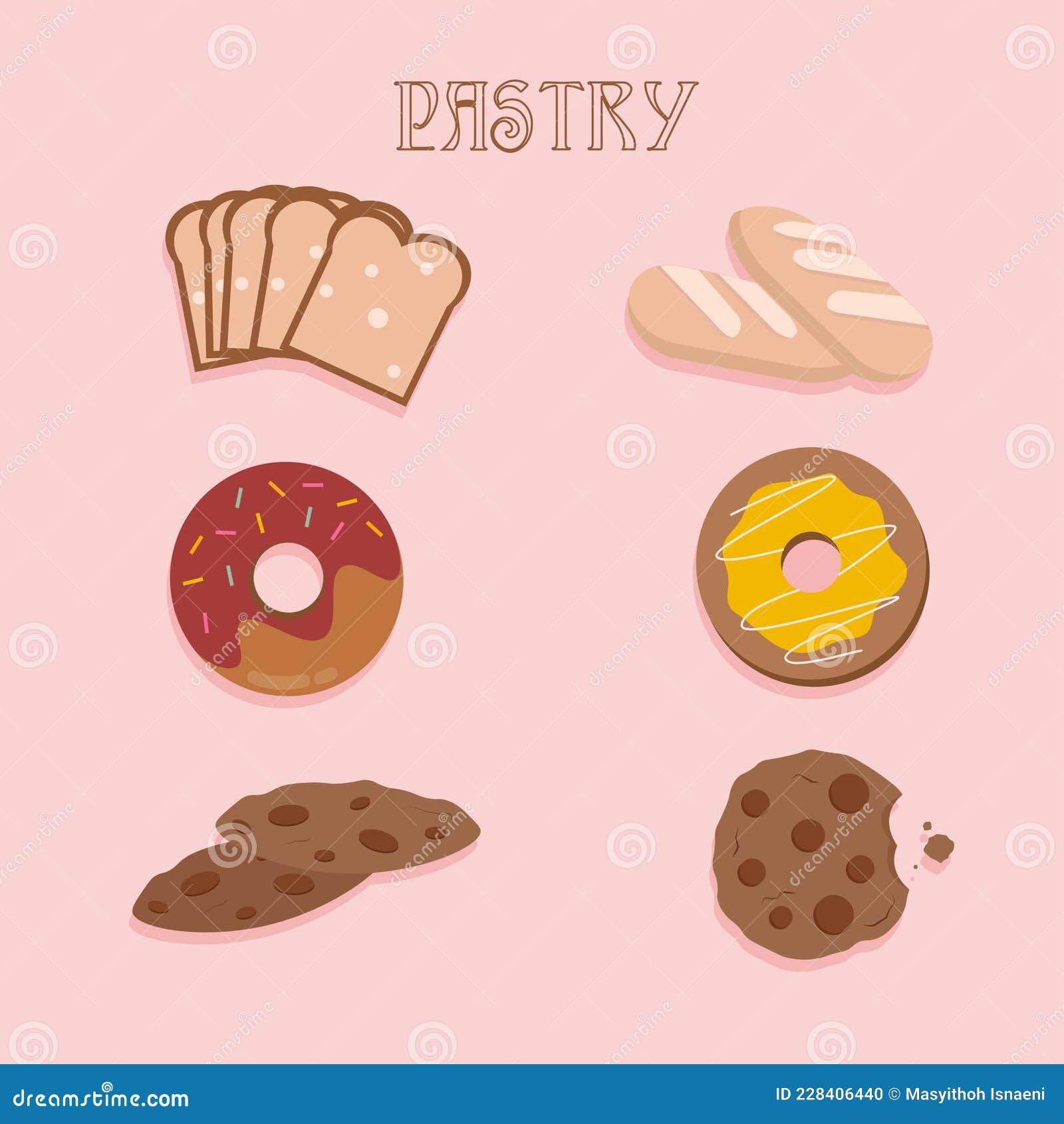 Roti Donat Stock Illustrations – 2 Roti Donat Stock Illustrations ...