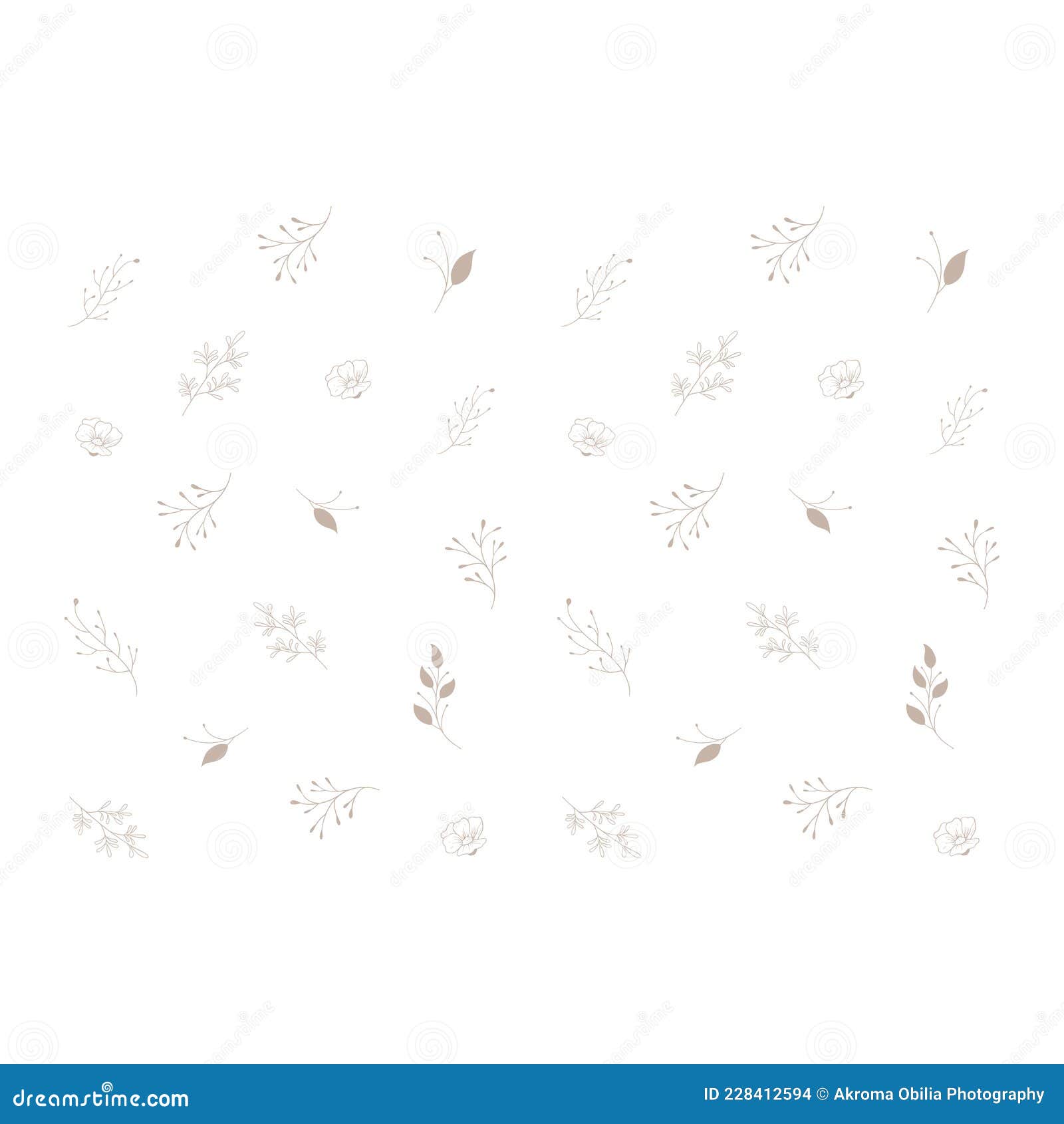 Pattern Flowers. One Line Vector Continuous Art Flowers and Herbs ...