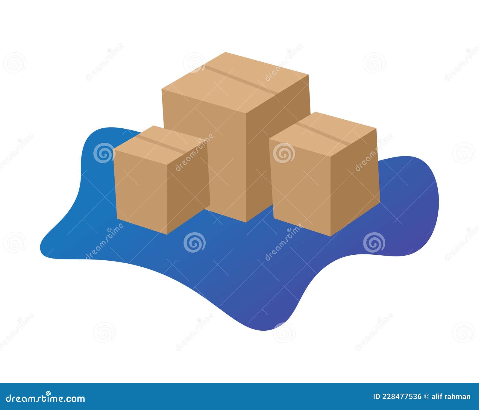 3 box illustrations stock vector. Illustration of mockup - 228477536