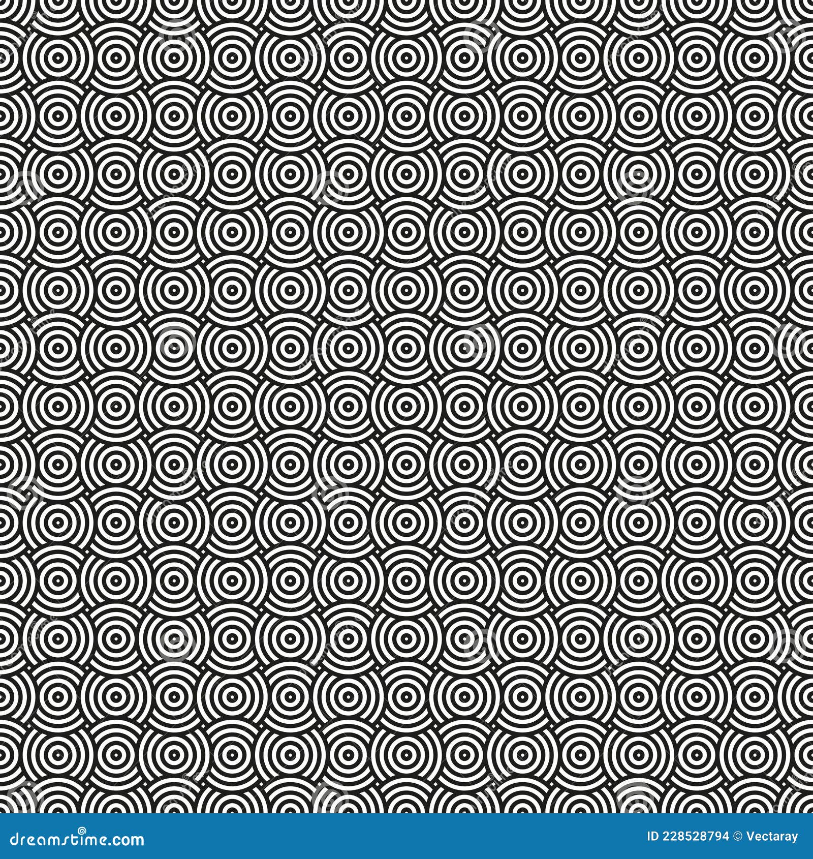 Seamless Japanese Circle Pattern Background. Stock Illustration ...