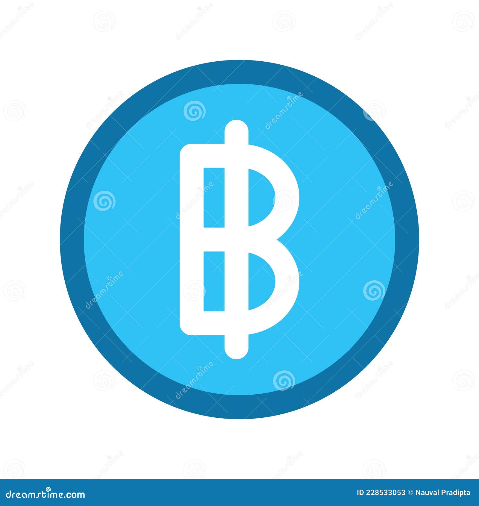 Thailand Baht THB Currency Sign Symbols Gold Color, 3d Render Isolated ...