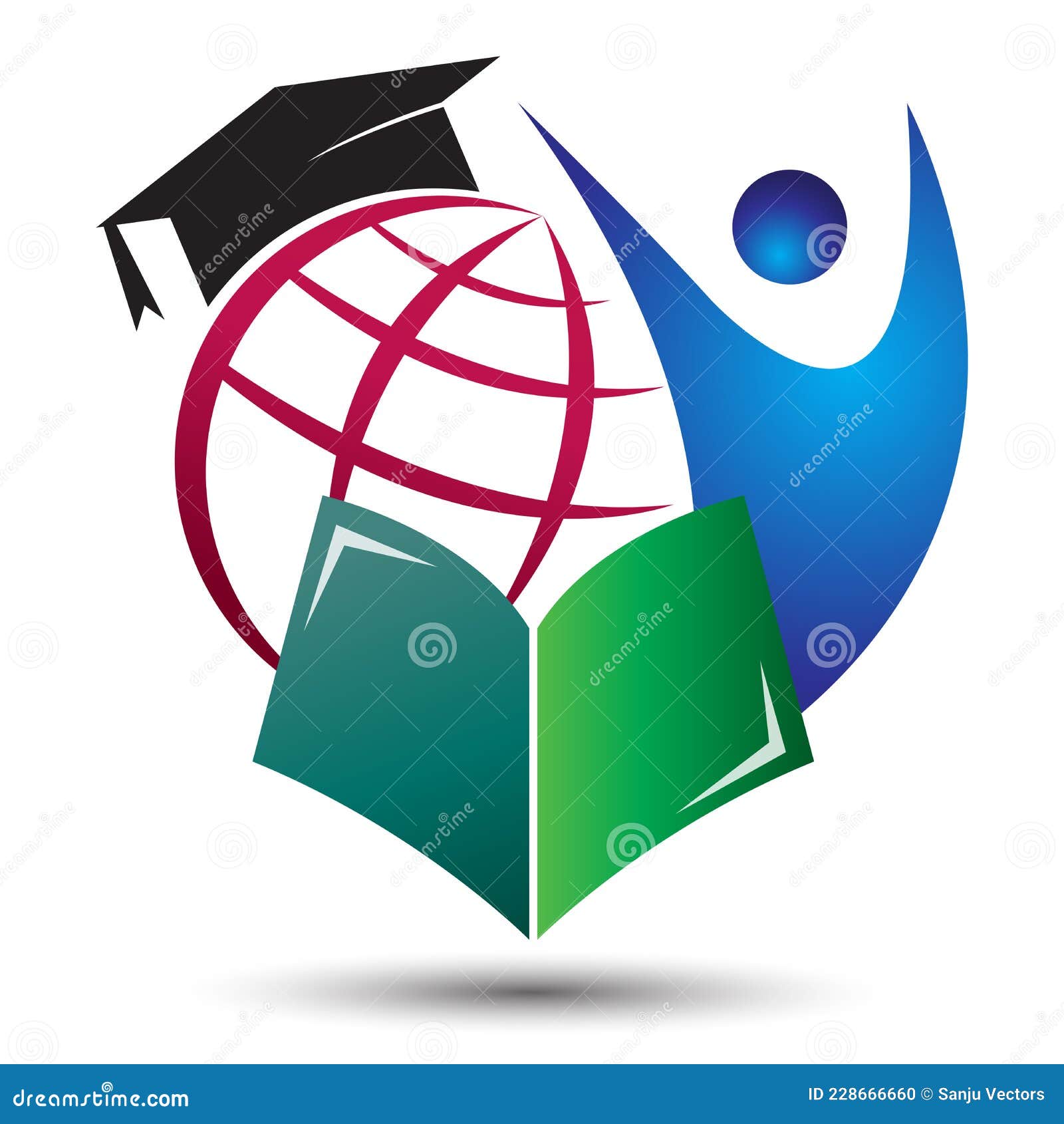 Higher Education School University Graduate Logo Icon Vector Stock ...