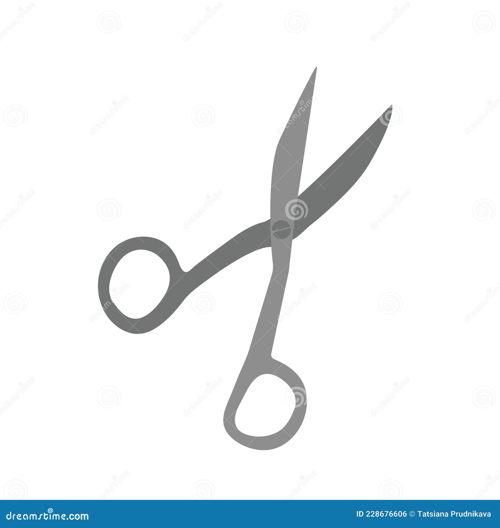 Stainless Steel Tailor Scissors Stock Vector - Illustration of sharp ...