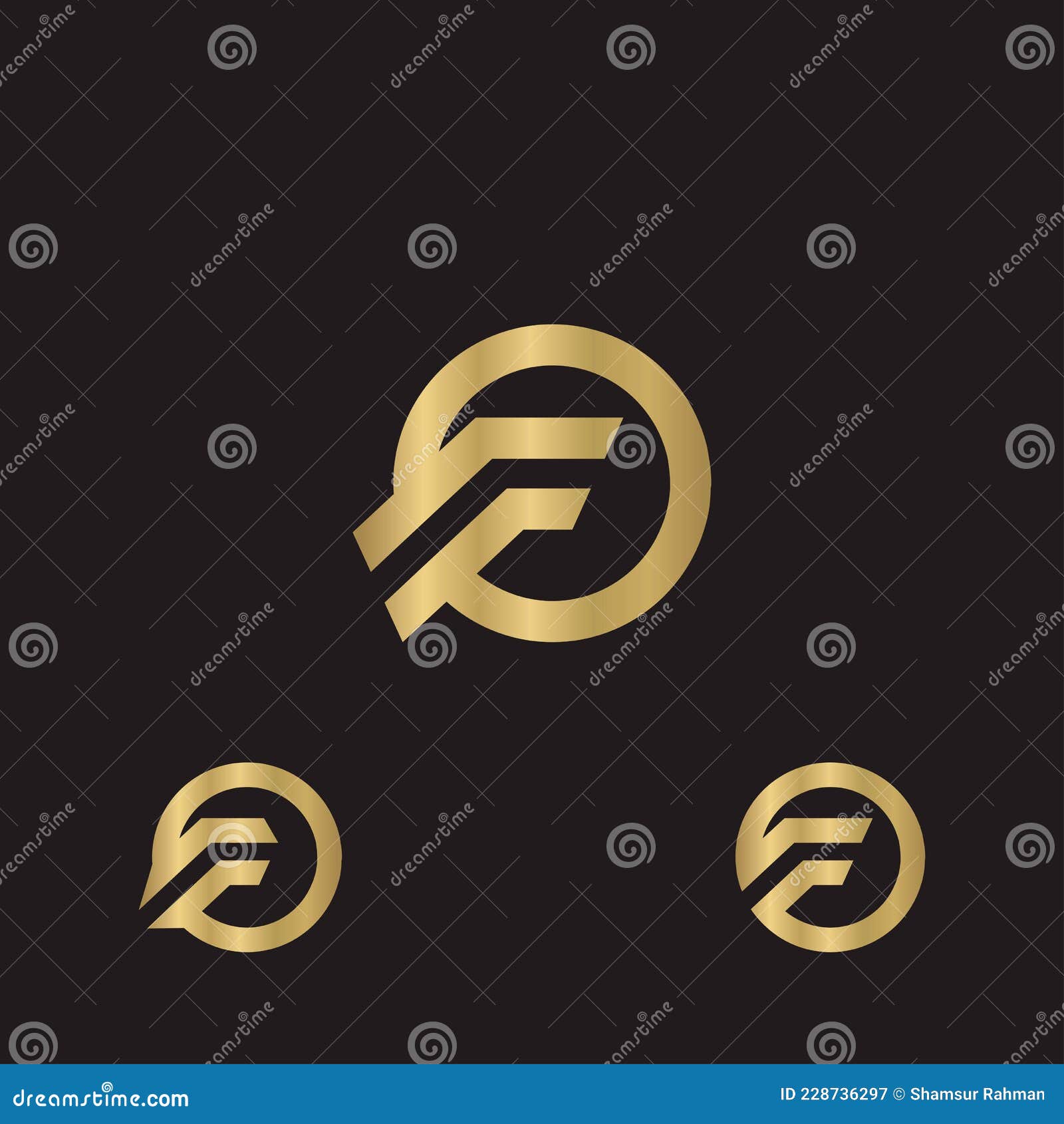 Alphabet Initials Logo FO, of, F and O Stock Vector - Illustration of ...