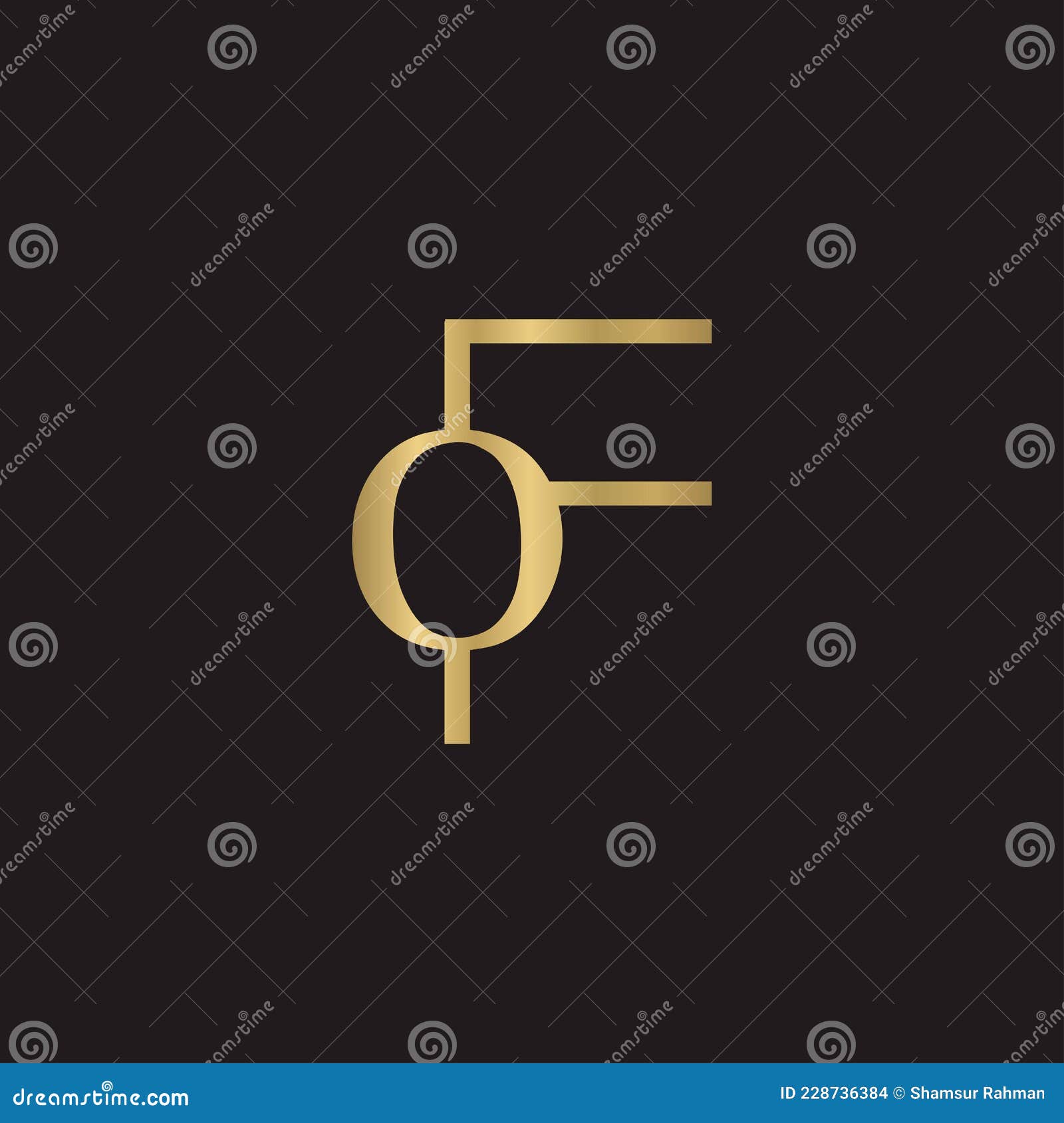 Alphabet Initials Logo FO, of, F and O Stock Vector - Illustration of ...