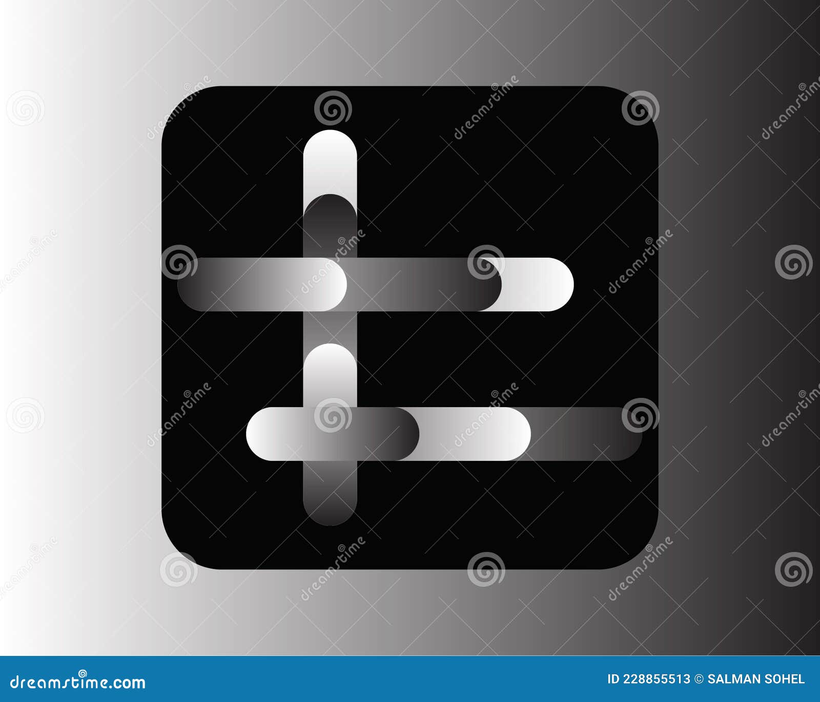 Abstract Dark Bright Light Color Symbol Icon Design Stock Illustration ...