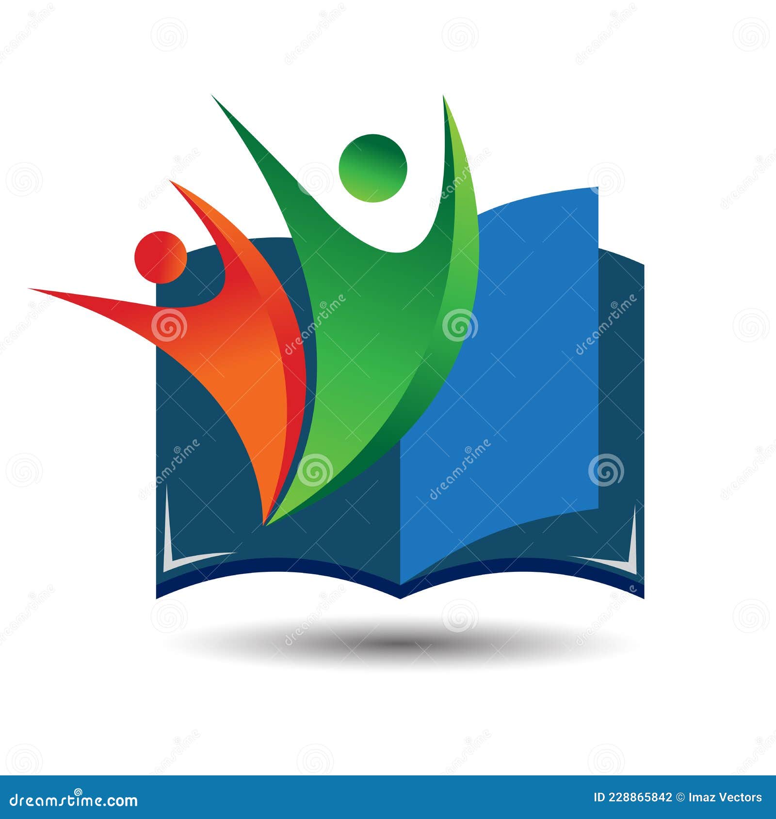 Book Fair Logo. Active People Kids Children and Book Educational ...