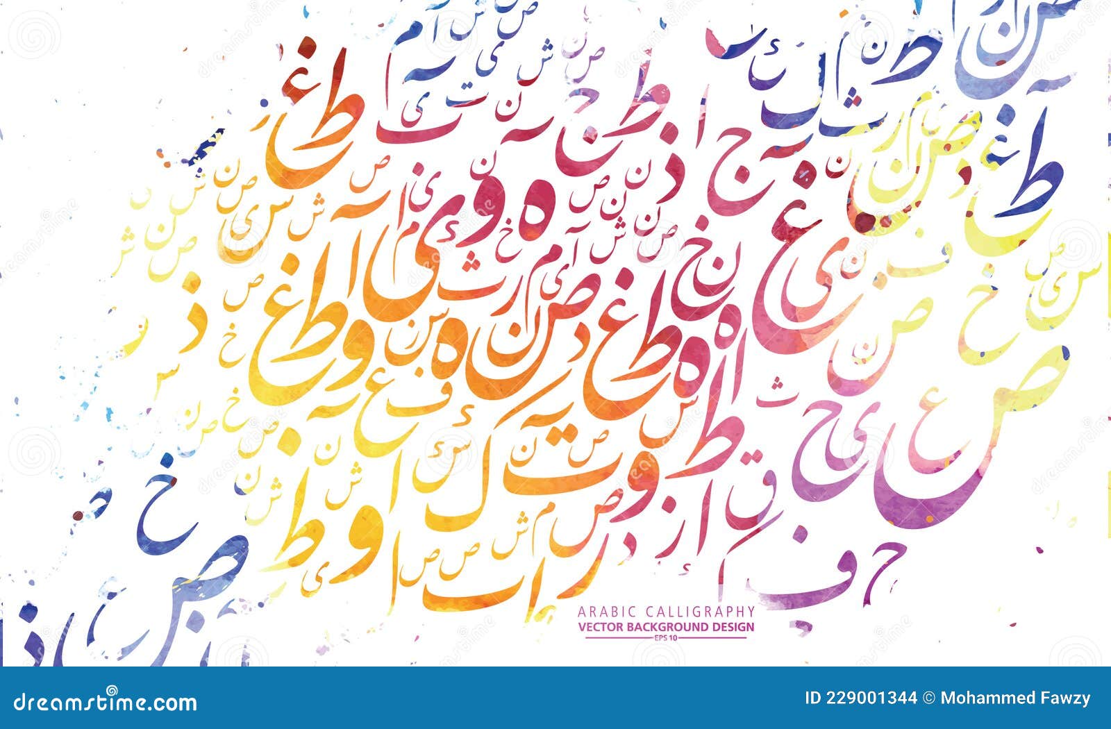 Arabic Background Theme, Arabic Art Calligraphy.- Vector Stock Vector ...