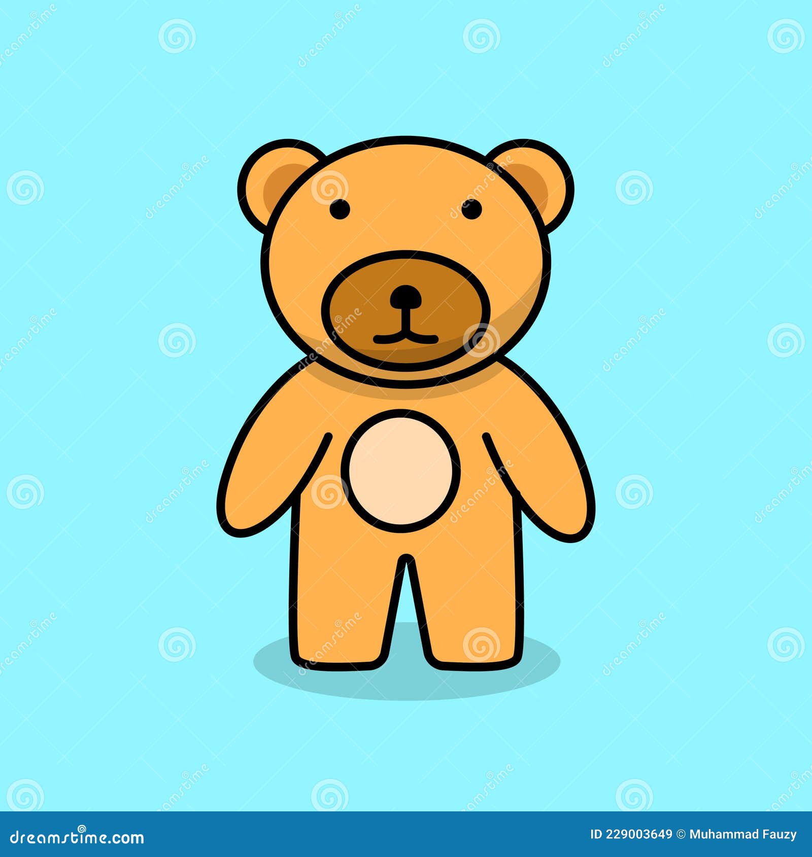 Standing Teddy Bear Drawing