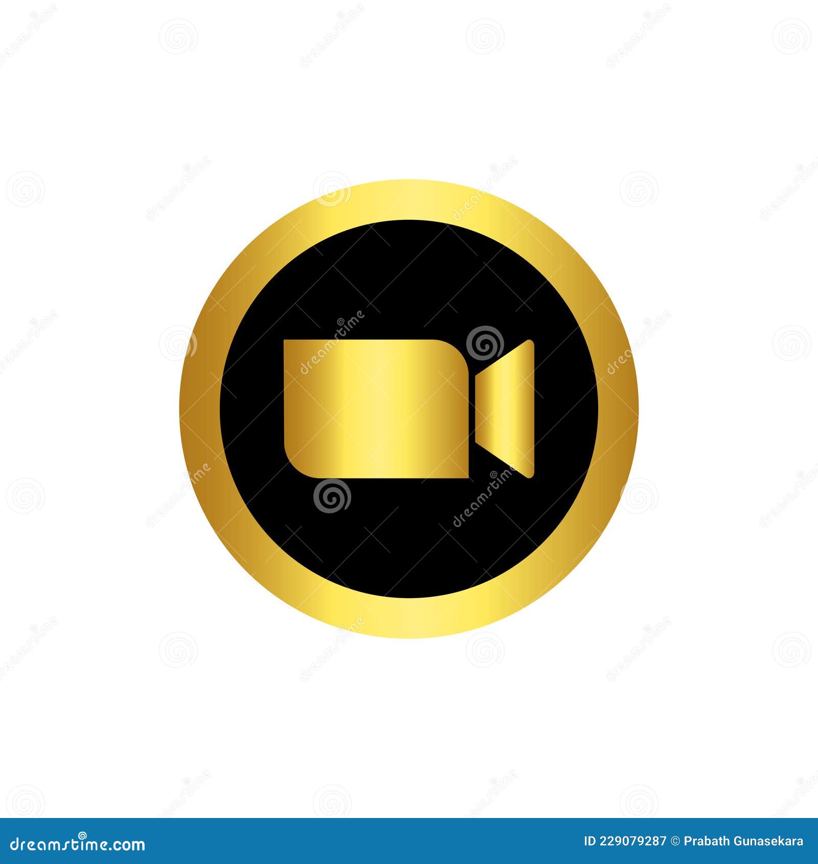 Gold and black zoom logo editorial photography. Illustration of golden ...