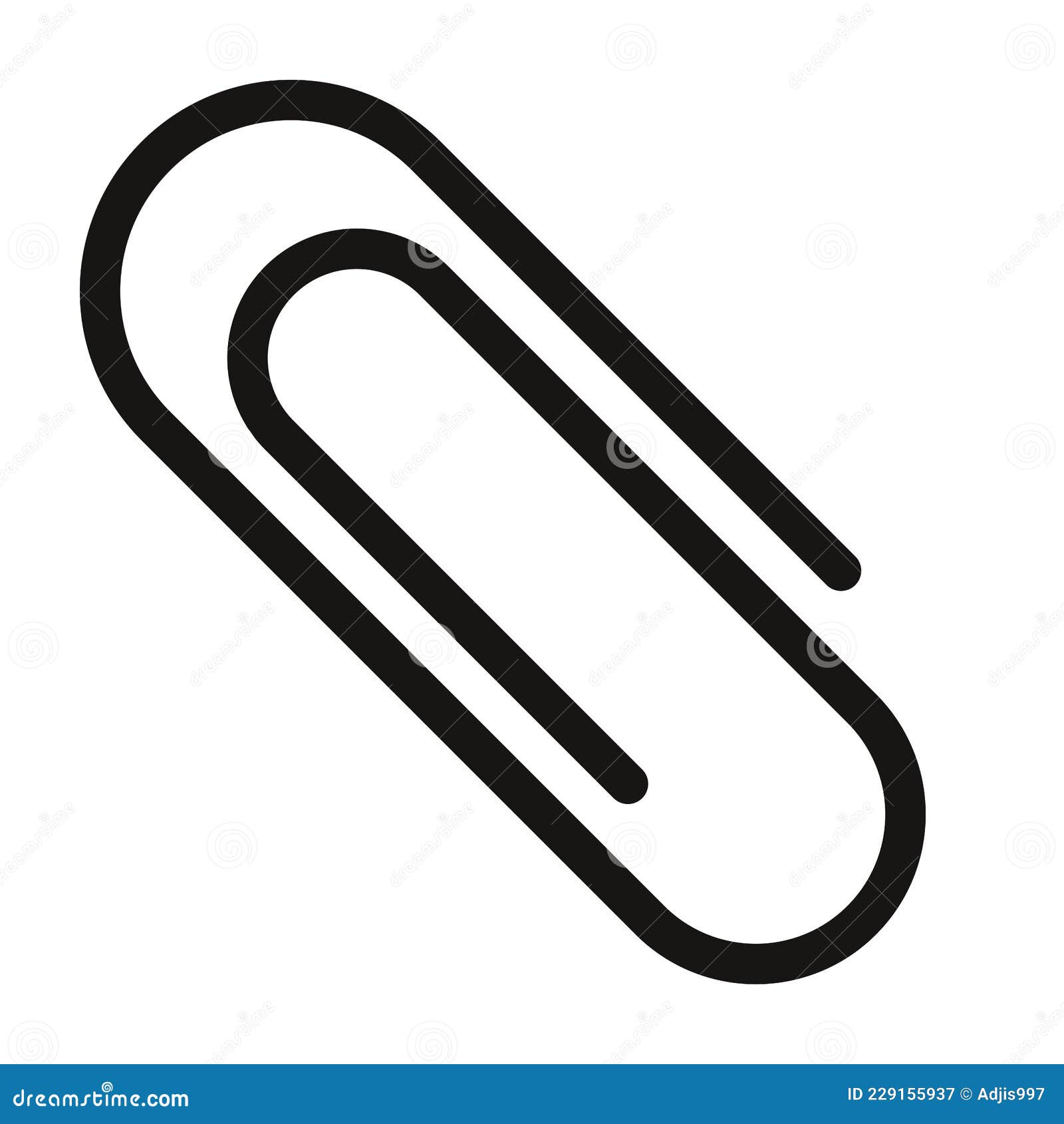 Paper Clipper. Paper Clip Icon. Document Clip Stock Vector ...