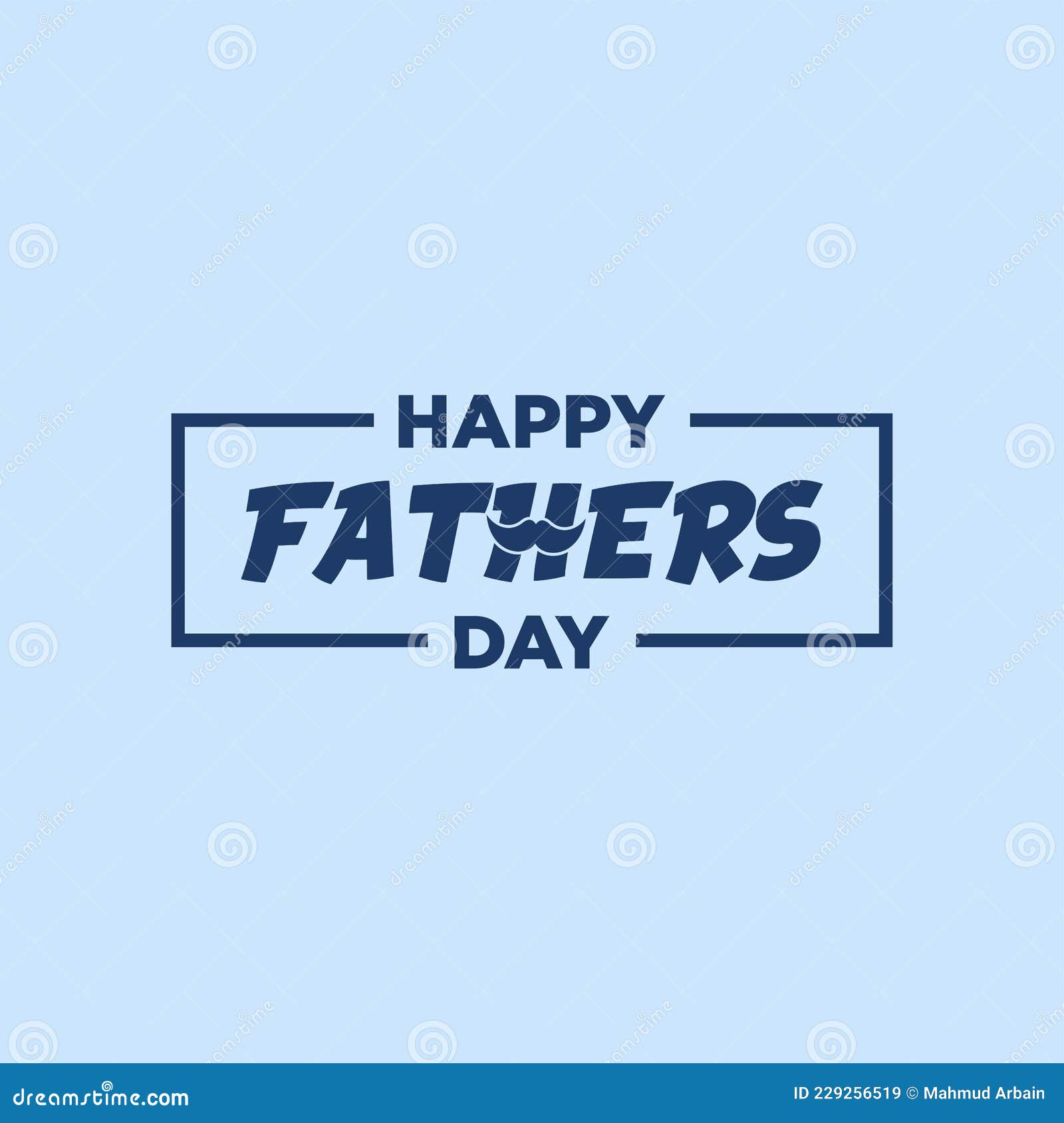 Happy Fatherâ€™s Day Greeting Card. Vector Illustration. Stock ...