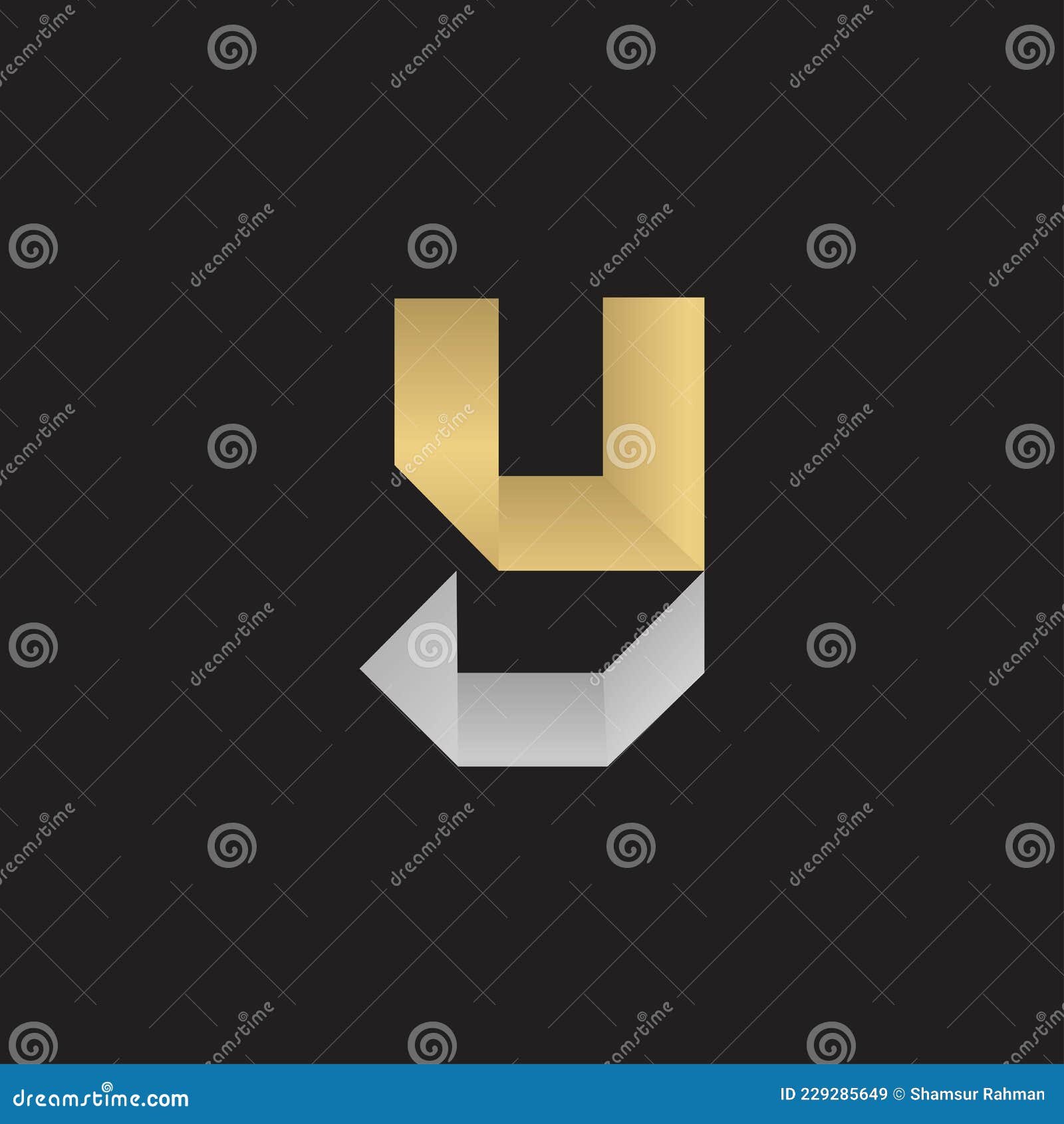 Alphabet Initials Logo UY, YU, Y and U Stock Vector - Illustration of ...