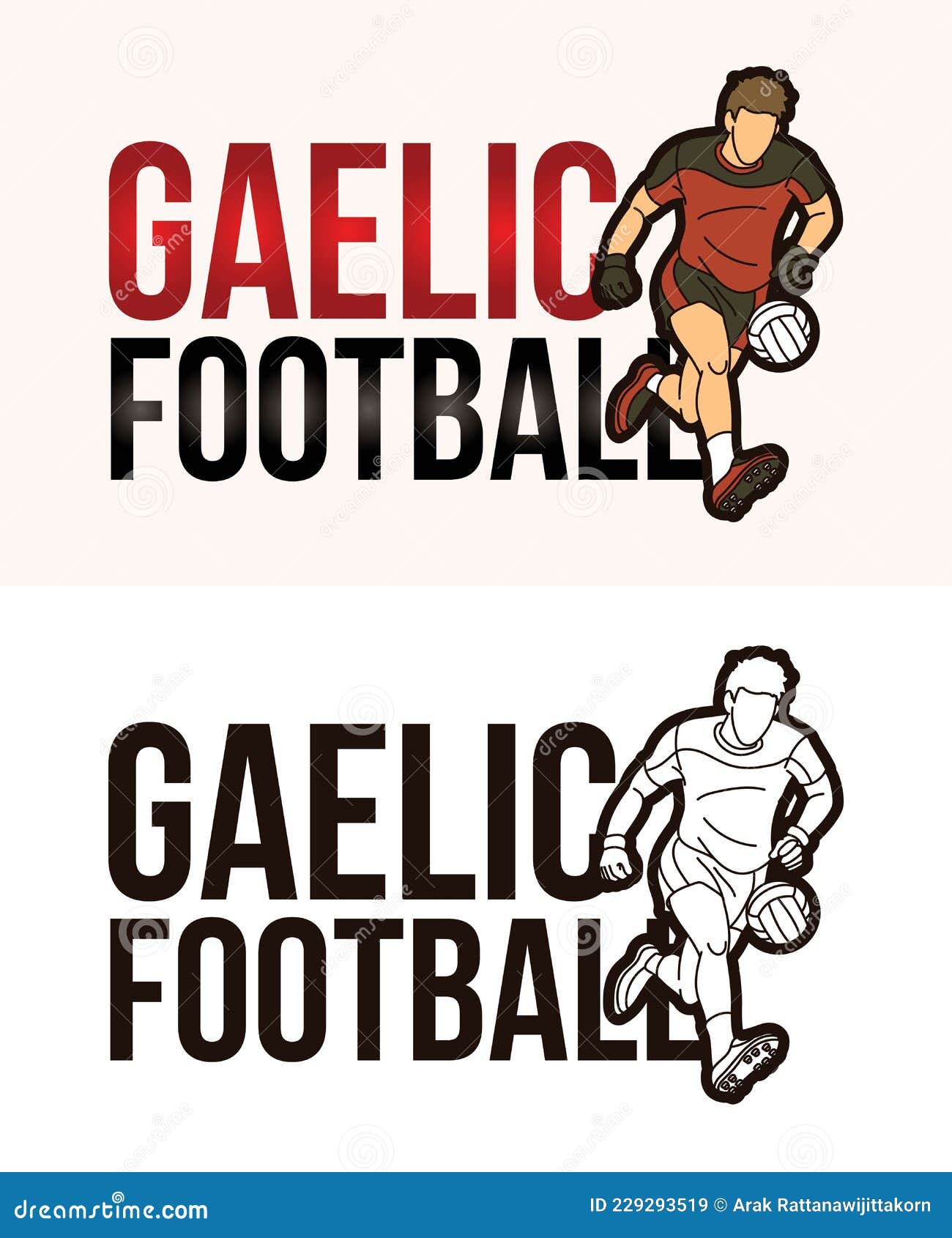 Gaelic Football Fields Cartoon Vector | CartoonDealer.com #110269741
