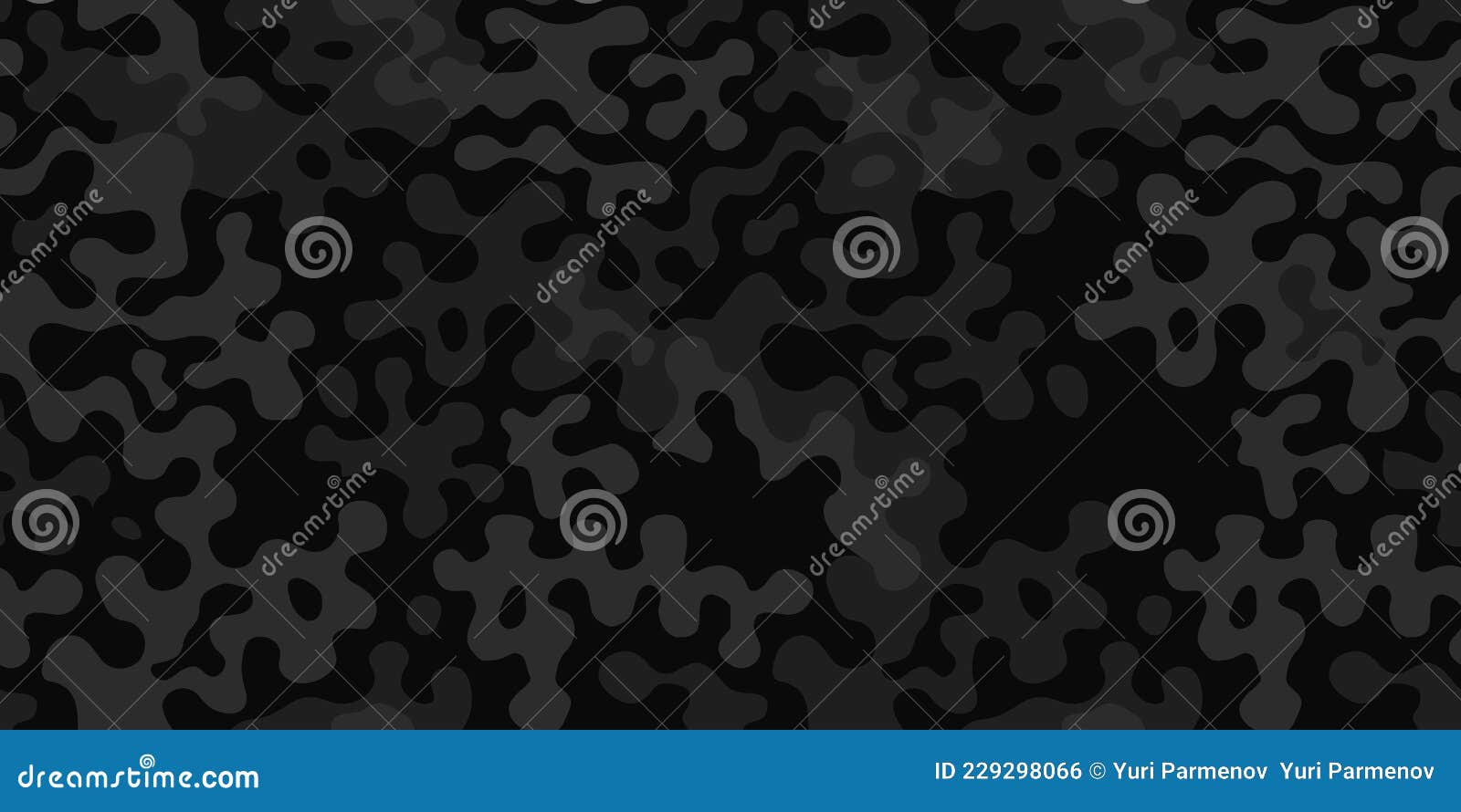 Black Military Background Of Soldier Camouflaging, Seamless Pattern ...