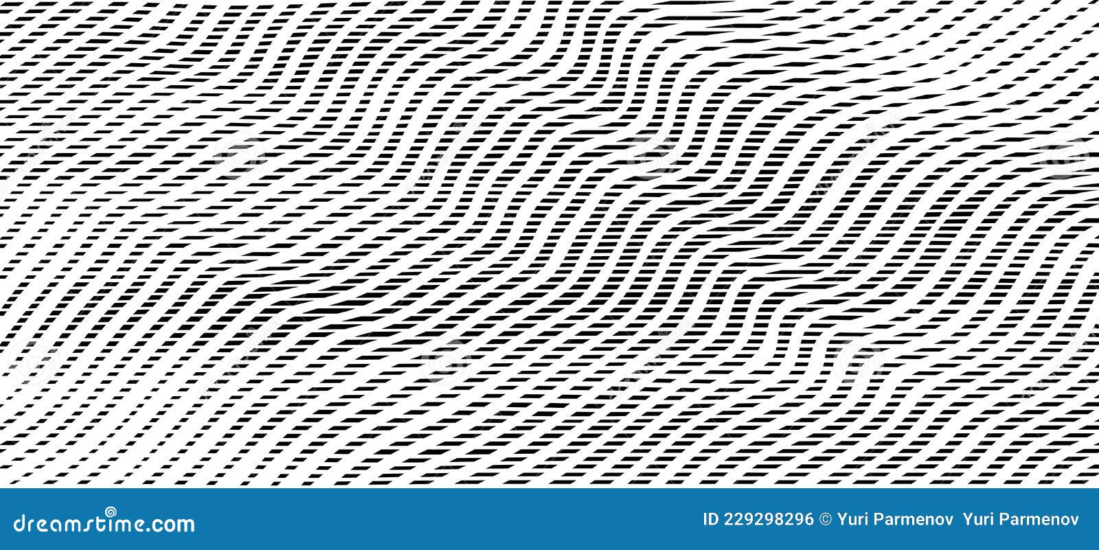 Abstract Dynamical Rippled Surface, Visual Halftone 3D Effect, Illusion ...