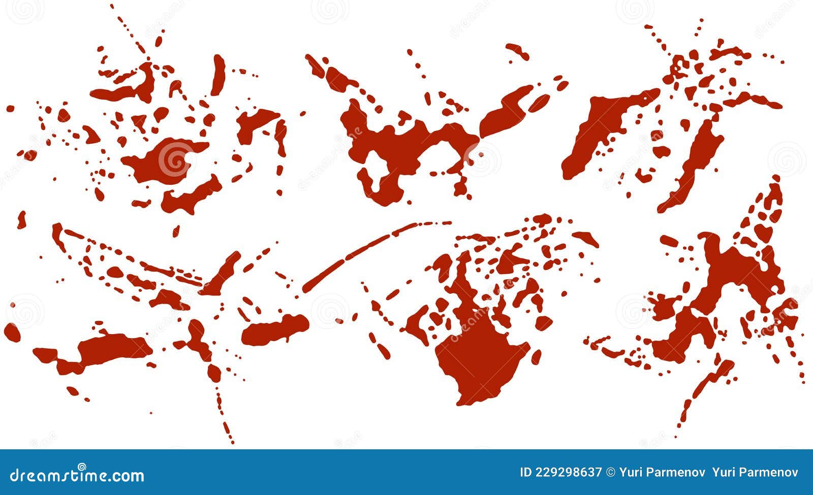 Blood Spatter Pattern Cartoon Vector | CartoonDealer.com #120253539