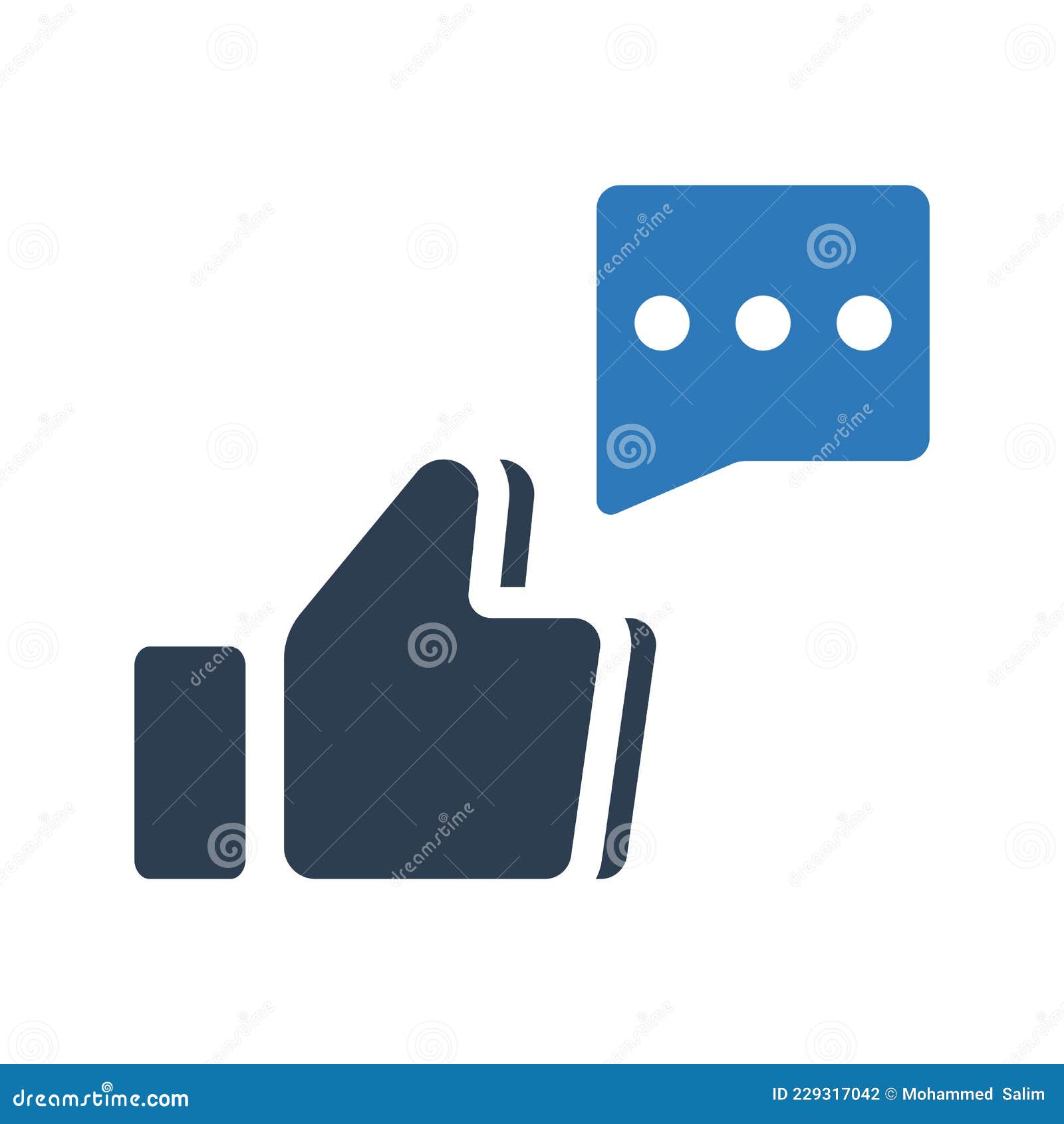 Positive feedback icon stock vector. Illustration of vector - 229317042