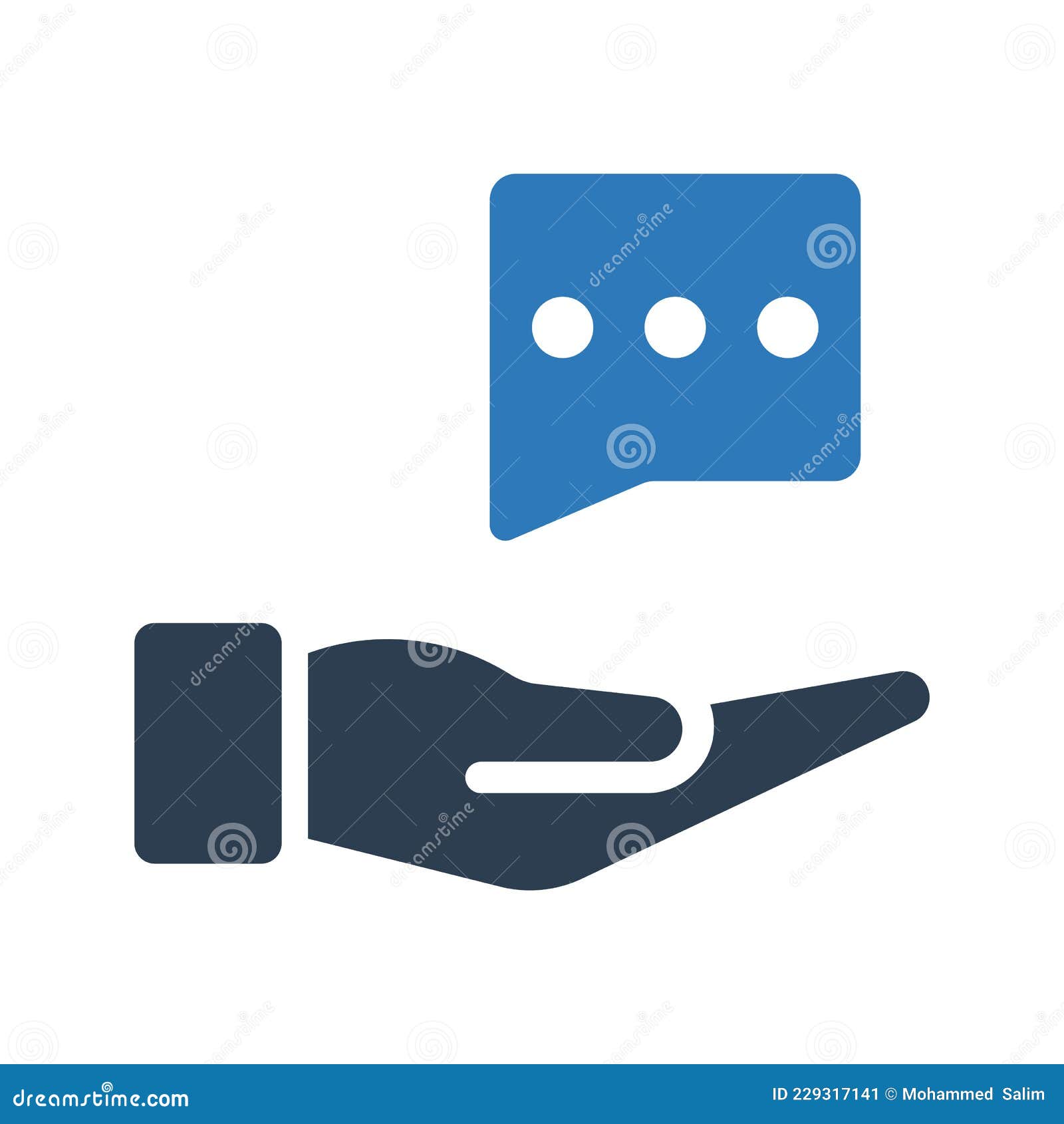 Customer Message Review Icon Stock Vector - Illustration of message ...