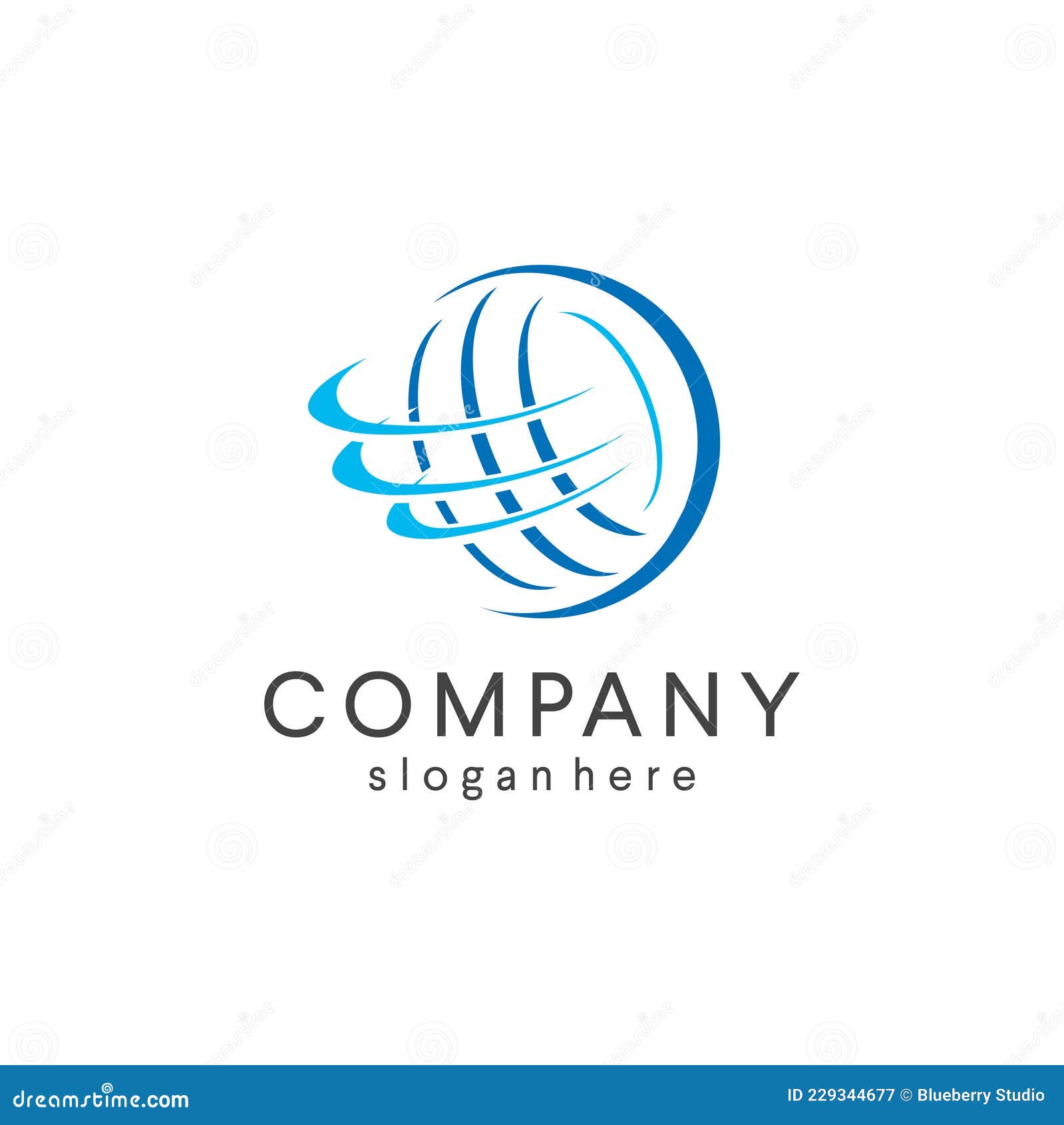 Financial Global Logo Design. Circle and Chart Design Inspiration ...
