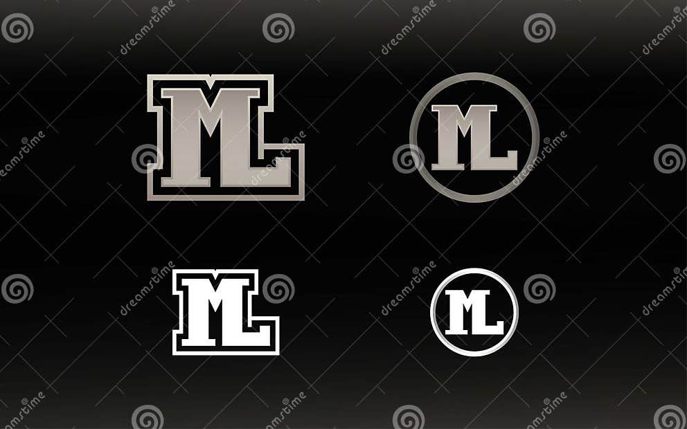 Initials ML Logo with a Bright Color is Suitable for E Sports Teams and ...