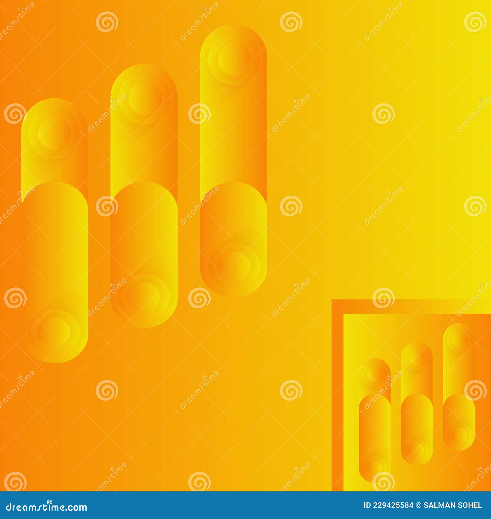 Orange Gradient Icon Symbol Design Stock Illustration - Illustration of ...