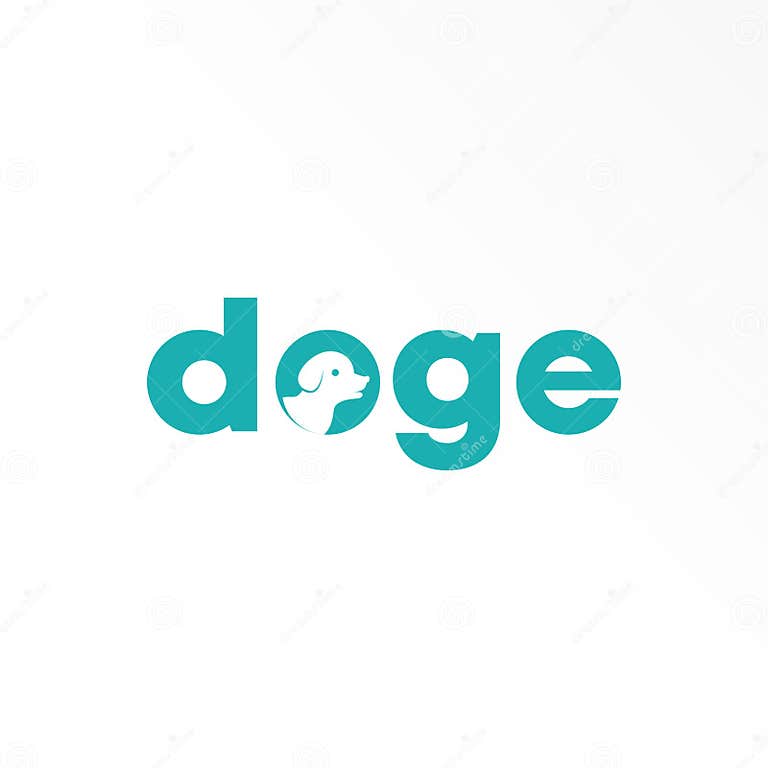 Letter DOGE Free Logo Vector Stock. Dog Abstract Design Concept. Stock ...
