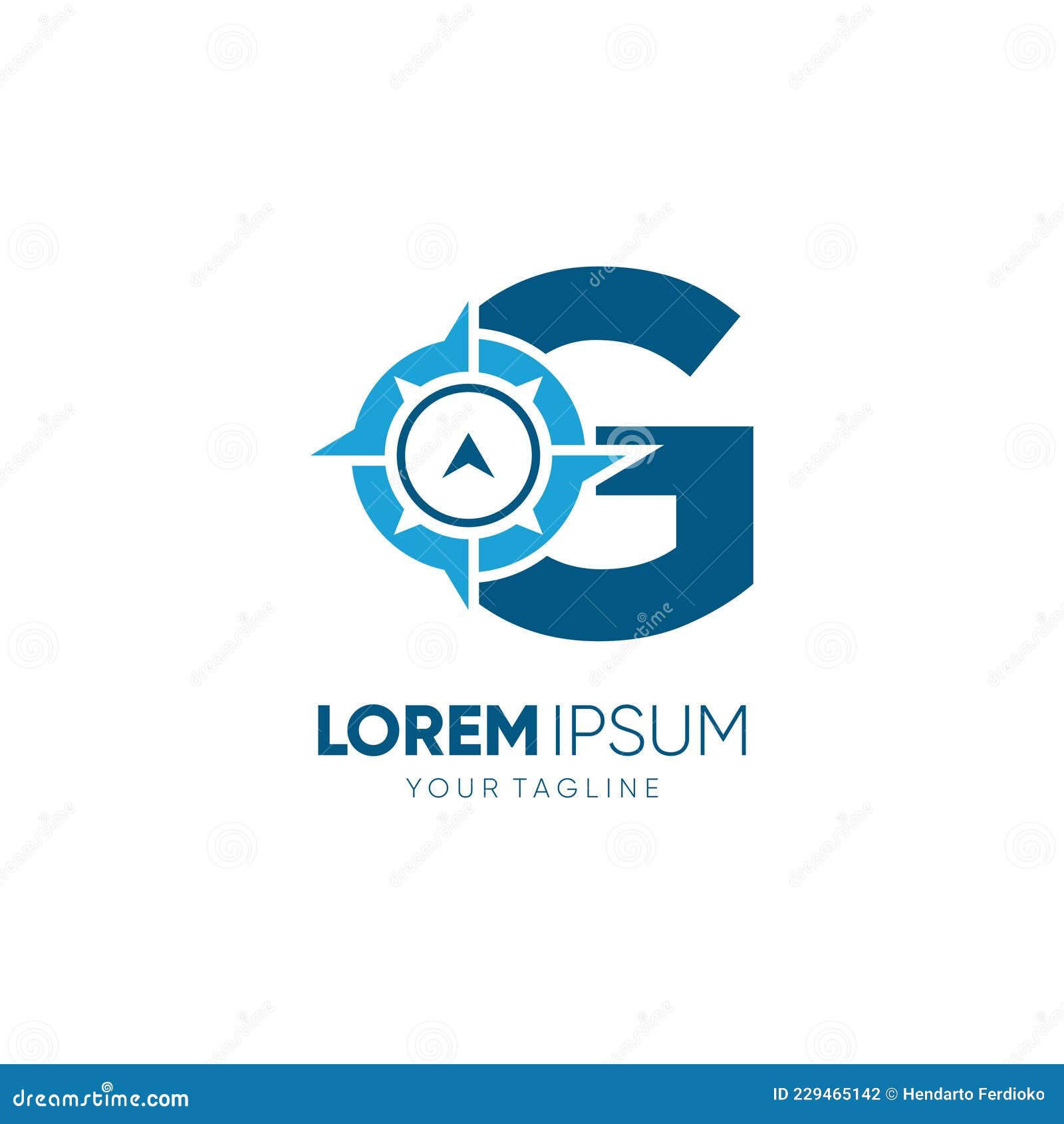 Letter G Compass Logo Design Vector Icon Graphic Emblem Illustration ...